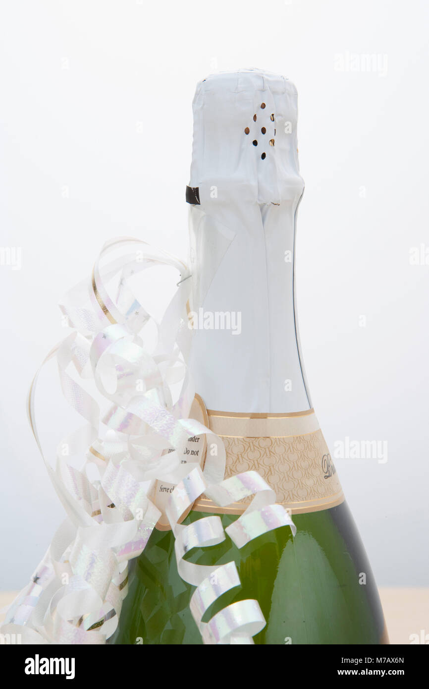 Close-up of a champagne bottle Stock Photo - Alamy