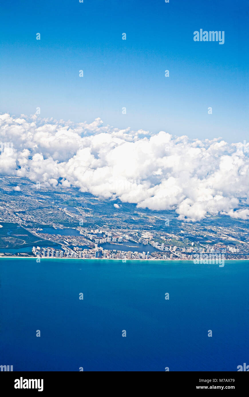 Aerial view of a city, Broward County, Florida, USA Stock Photo - Alamy