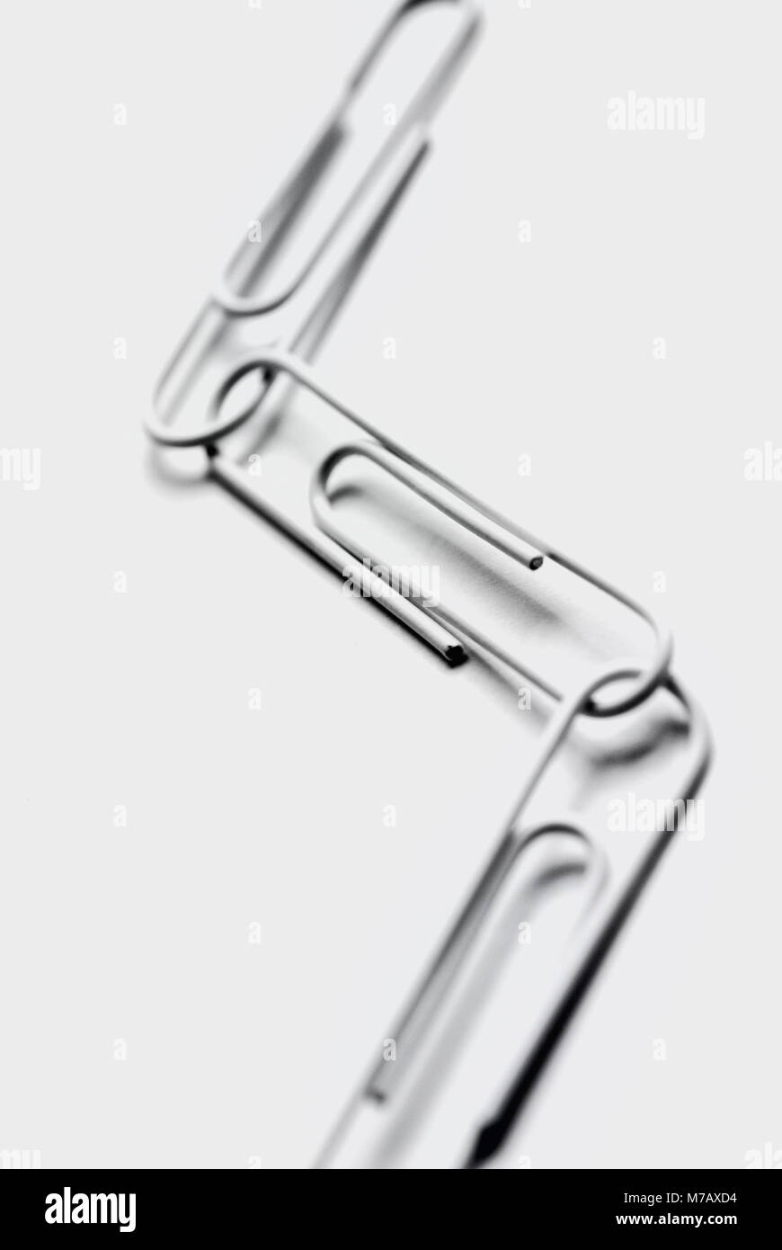 Close-up of paper clips Stock Photo - Alamy