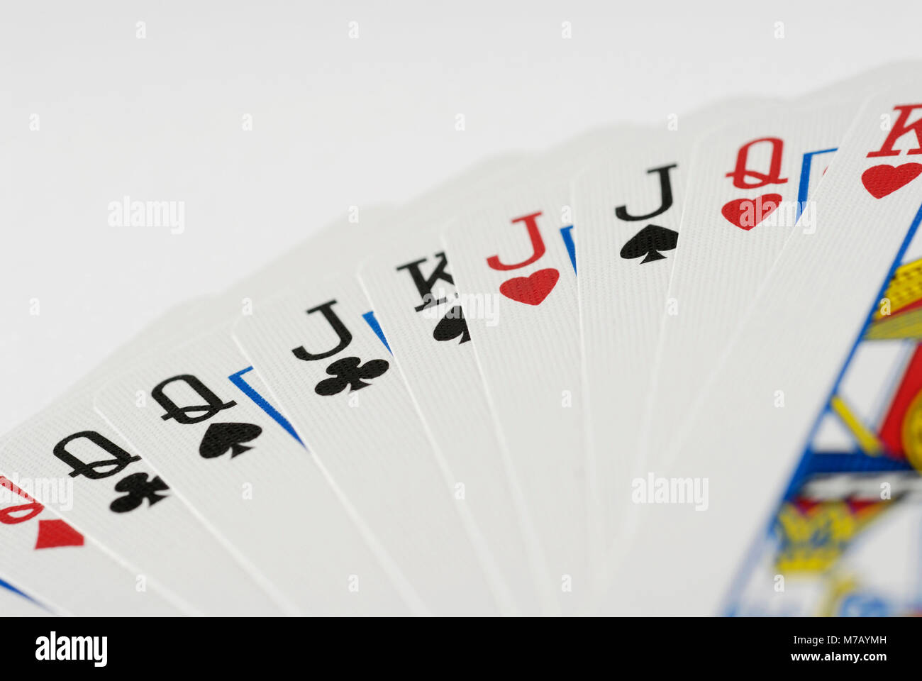 Playing cards run hearts hi-res stock photography and images - Alamy