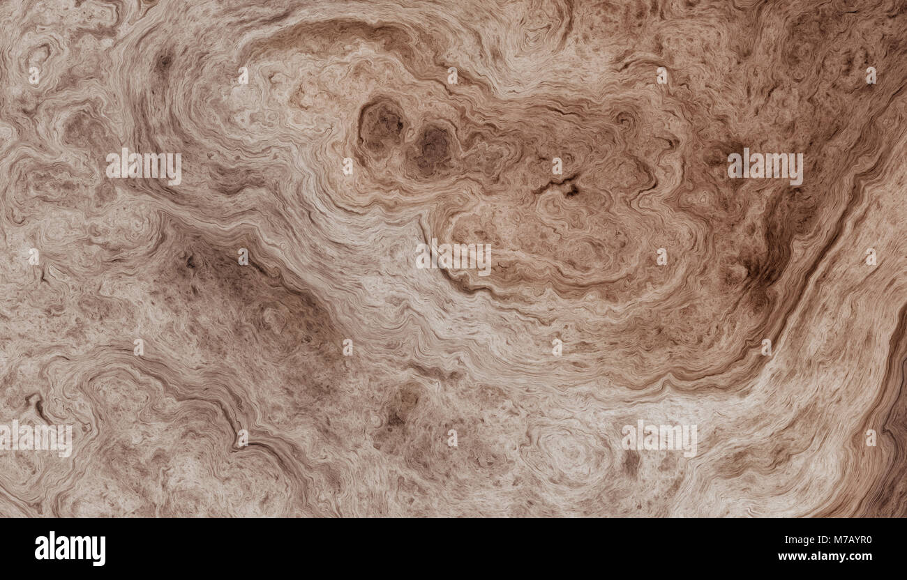 Texture of roots of tree with wavy lines and age rings. Abstract ...