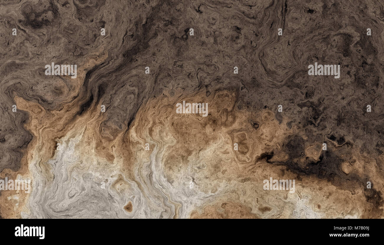 Texture of roots of tree with wavy lines and age rings. Abstract ...