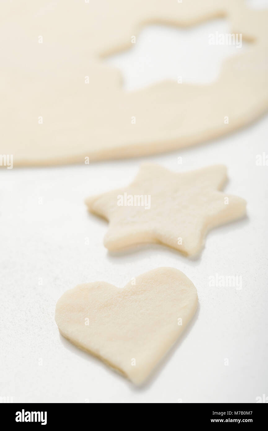 Star shape and heart shape cookies Stock Photo - Alamy