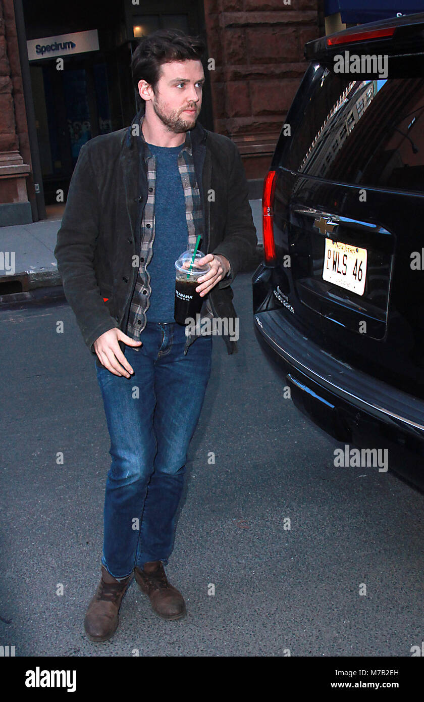 New York, NY, USA. 9th Mar, 2018. Jack Cutmore-Scott seen at Build ...