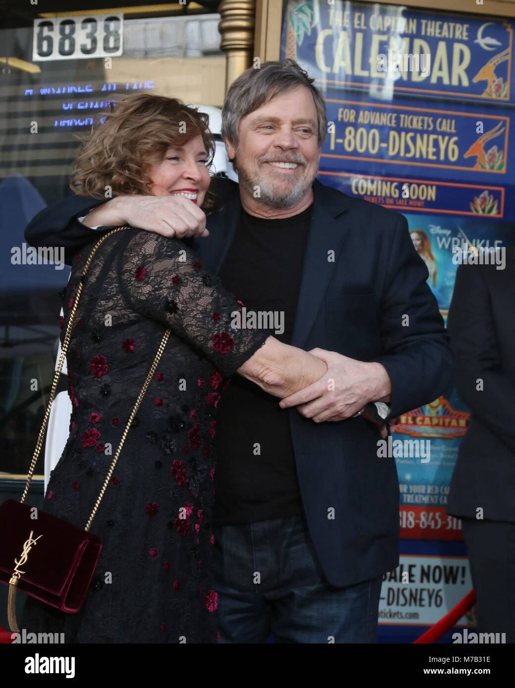 Los Angeles, CA, USA. 8th Mar, 2018. Marilou York Hamill, Mark Hamill ...