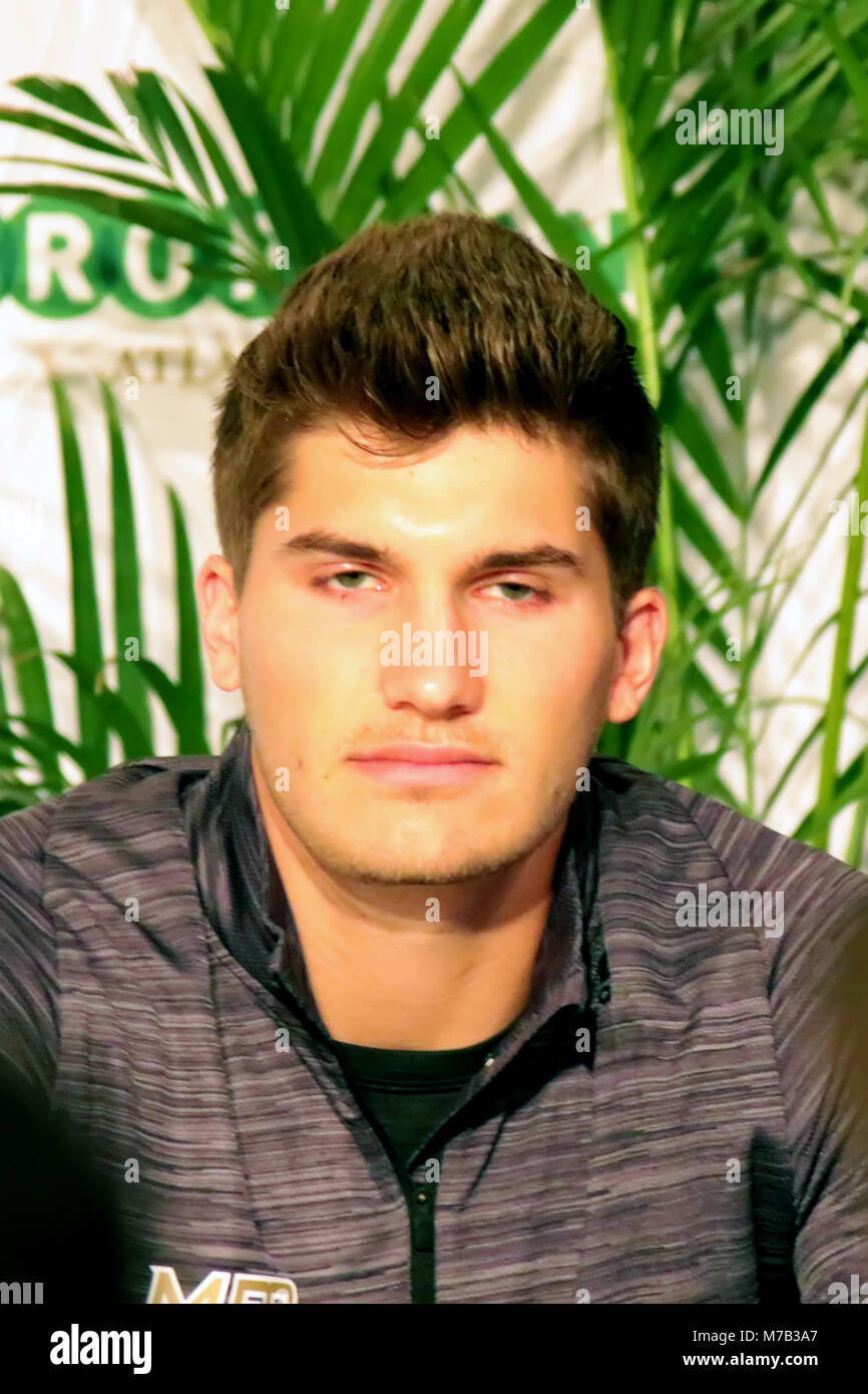 Atlantic City, NJ, USA. 8th Mar, 2018. Penn's Justin Watson, had 81 ...