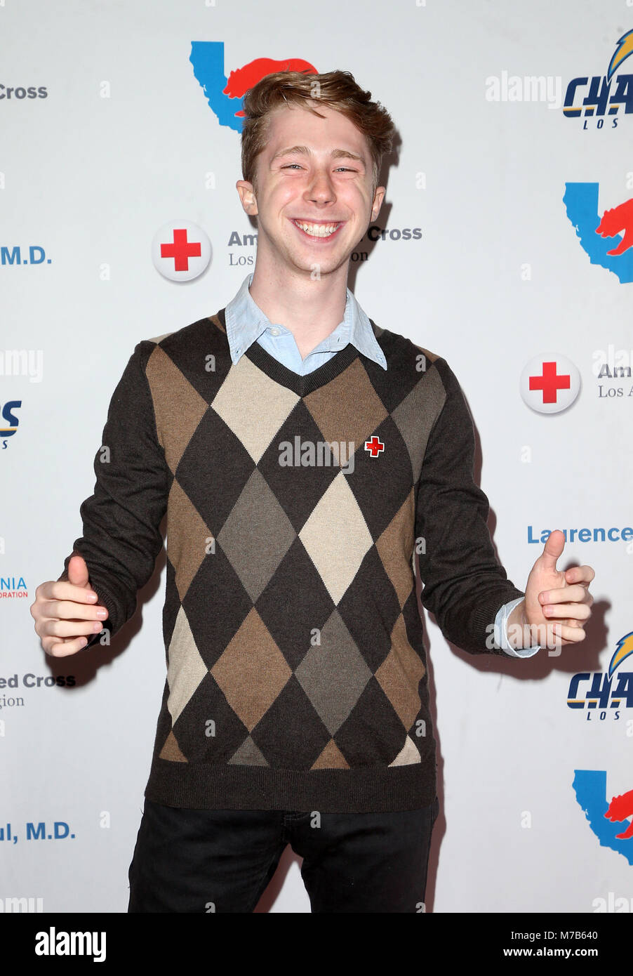 Los Angeles, Ca, USA. 9th Mar, 2018. Joey Luthman, at the American Red ...