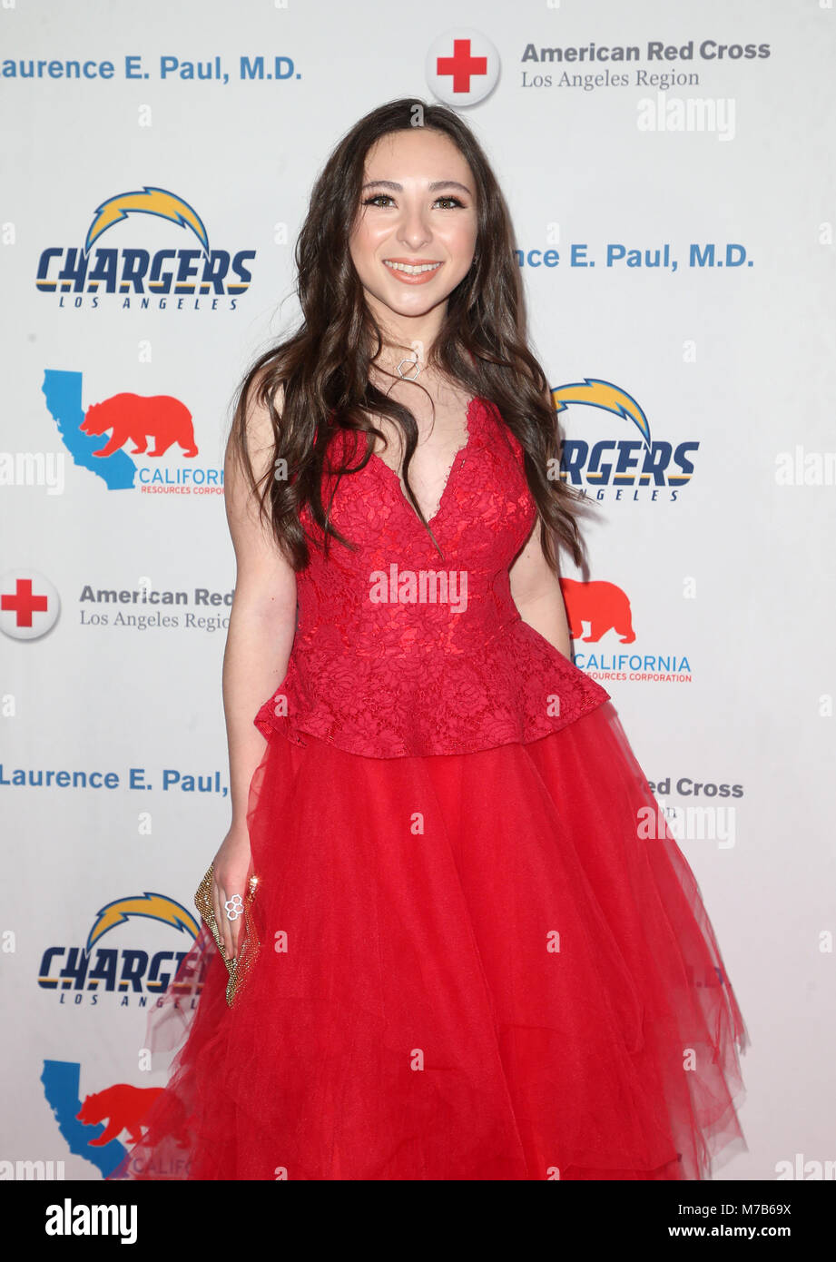 Los Angeles, Ca, USA. 9th Mar, 2018. Ava Cantrell, at the American Red ...