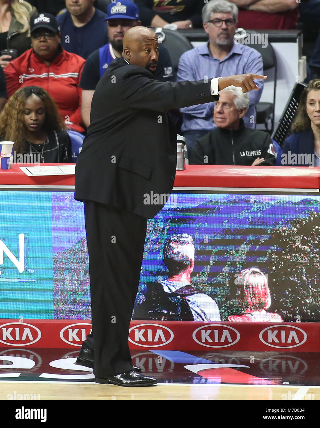 Los Angeles, CA, USA. 9th Mar, 2018. LA Clippers assistant coach Mike ...