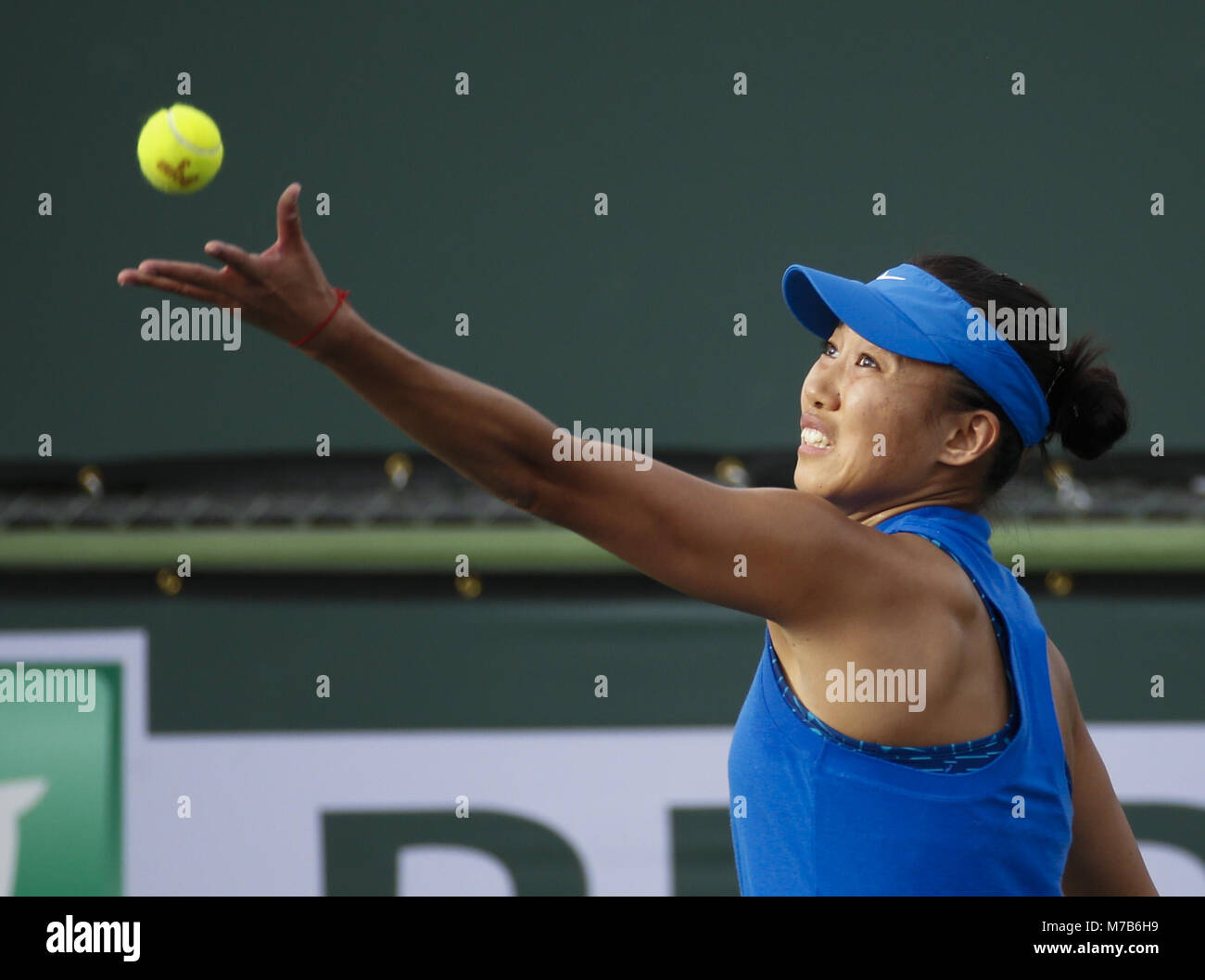 Los Angeles, California, USA. 9th Mar, 2018. Shuai Zhang of China, in ...