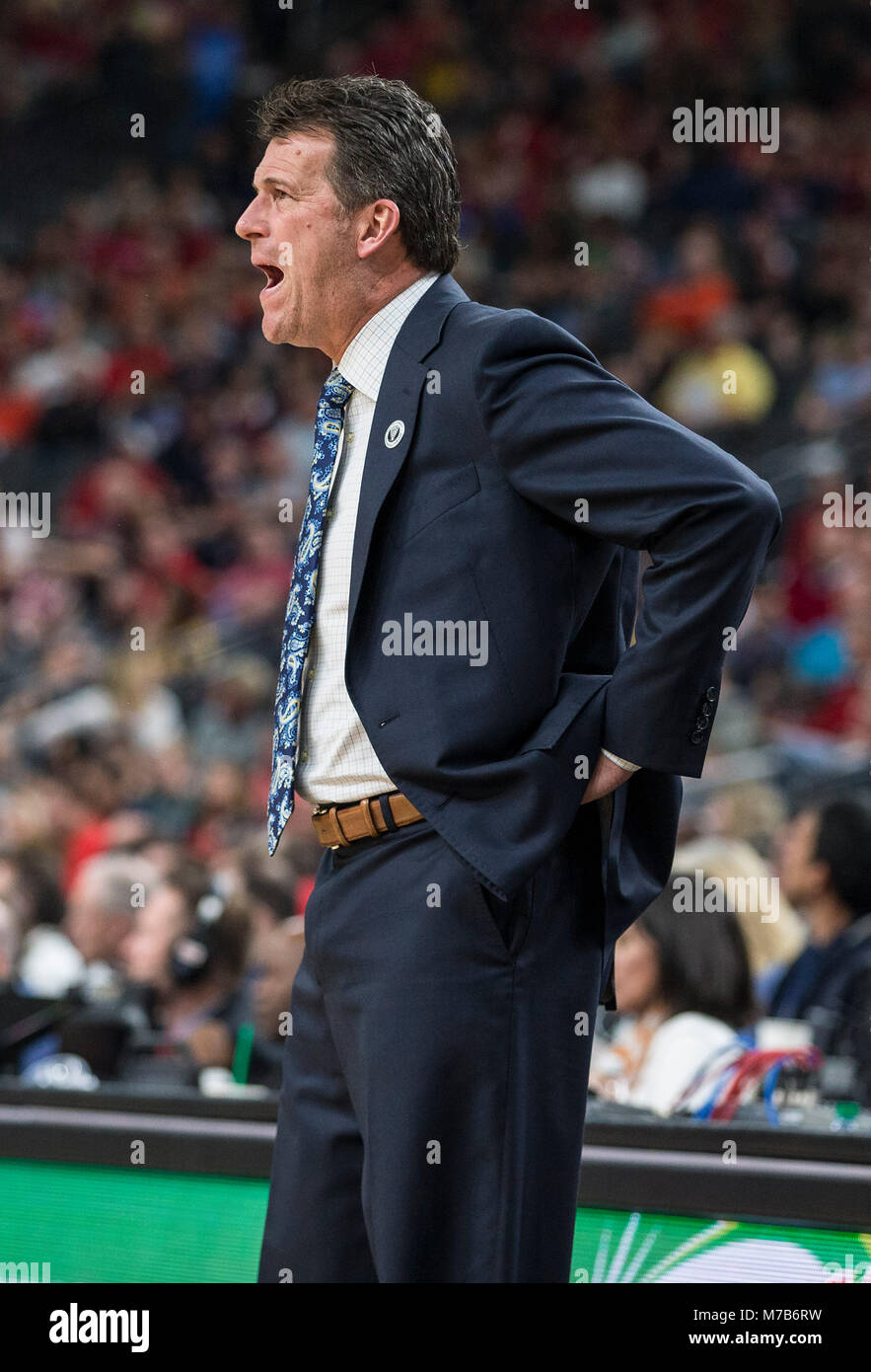 Mar 09 2018 Las Vegas, NV, U.S.A. UCLA head coach Steve Alford during ...