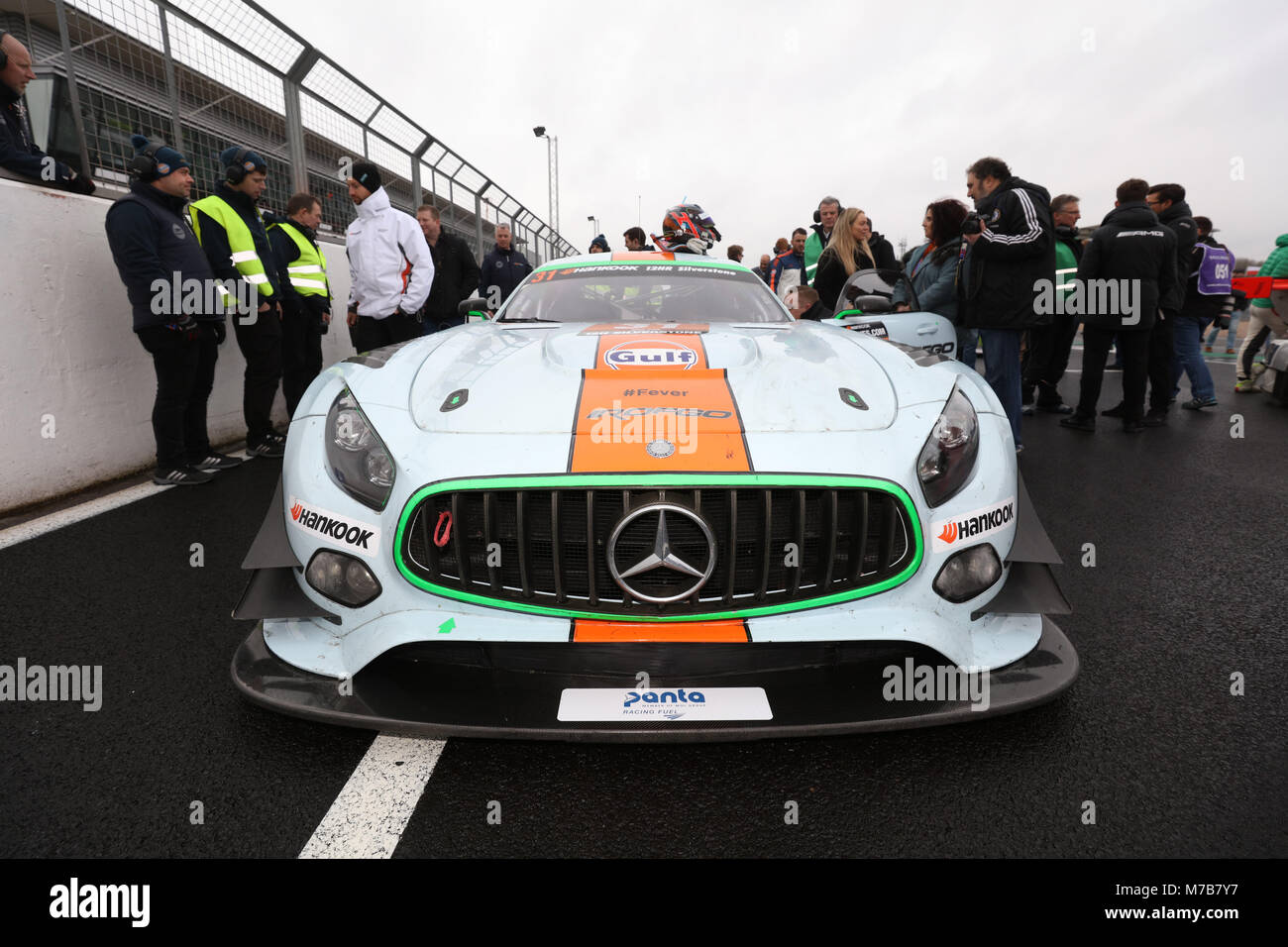 Silverstone, United Kingdom. 10th Mar, 2018. ROFGO Racing Mercedes-AMG ...