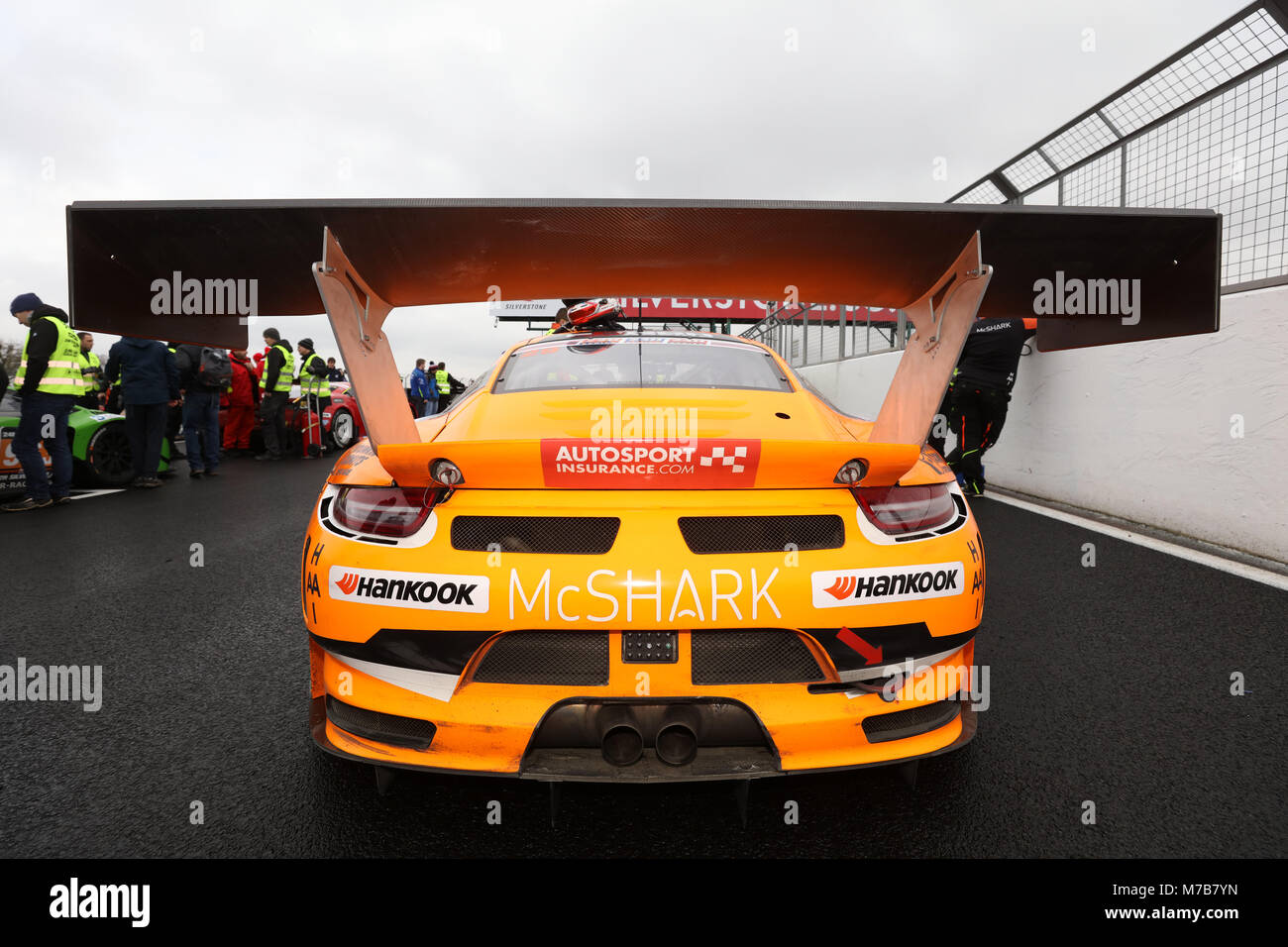 Silverstone, United Kingdom. 10th Mar, 2018. Porsche 991 GT3 ...