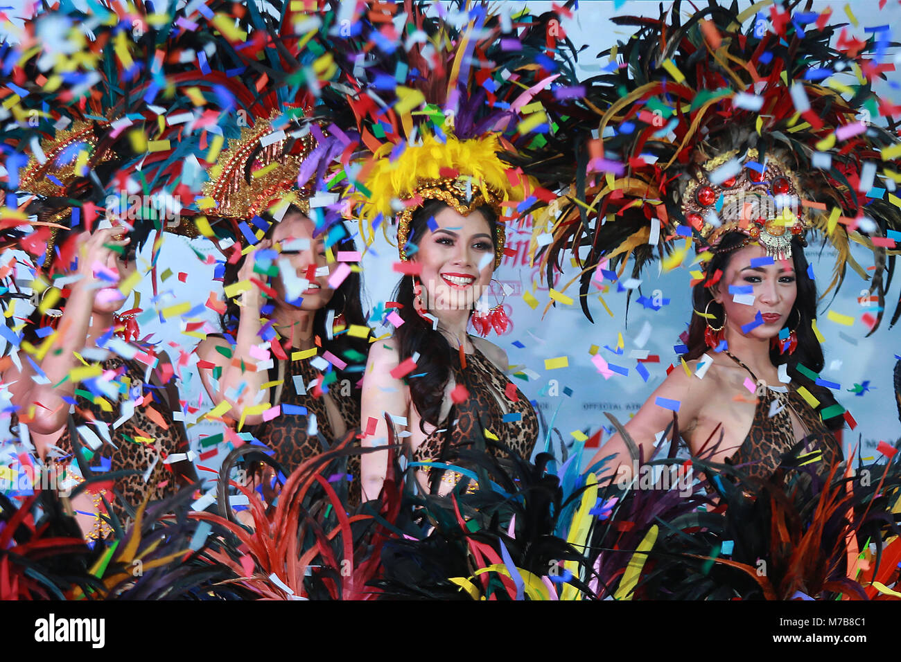 Quezon City, Philippines. 10th Mar, 2018. Contestants for the ...