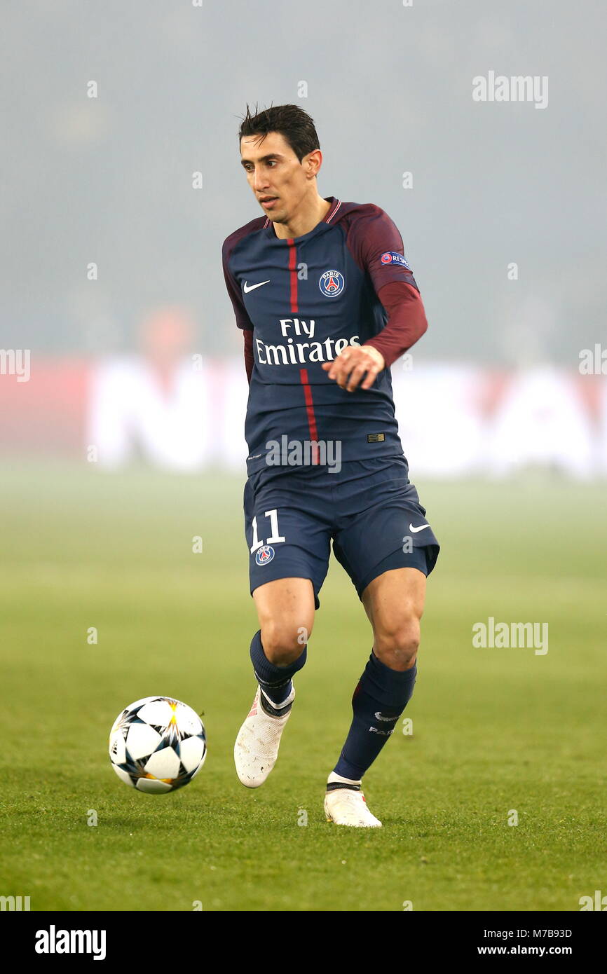 Paris, France. 5th Mar, 2018. Angel Di Maria (PSG) Football/Soccer ...
