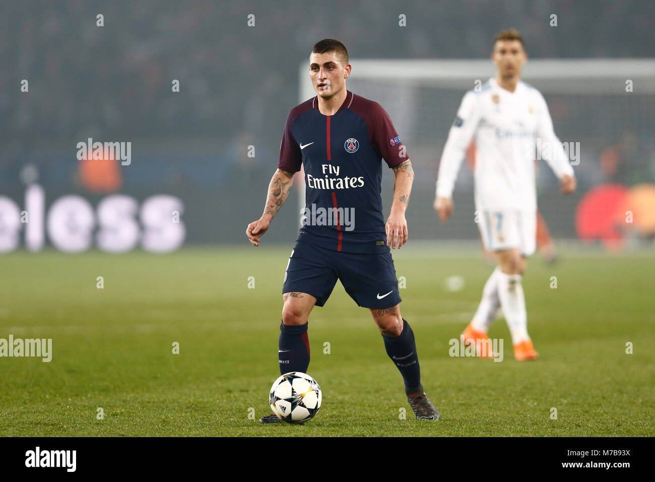 Paris, France. 5th Mar, 2018. Marco Verratti (PSG) Football/Soccer ...