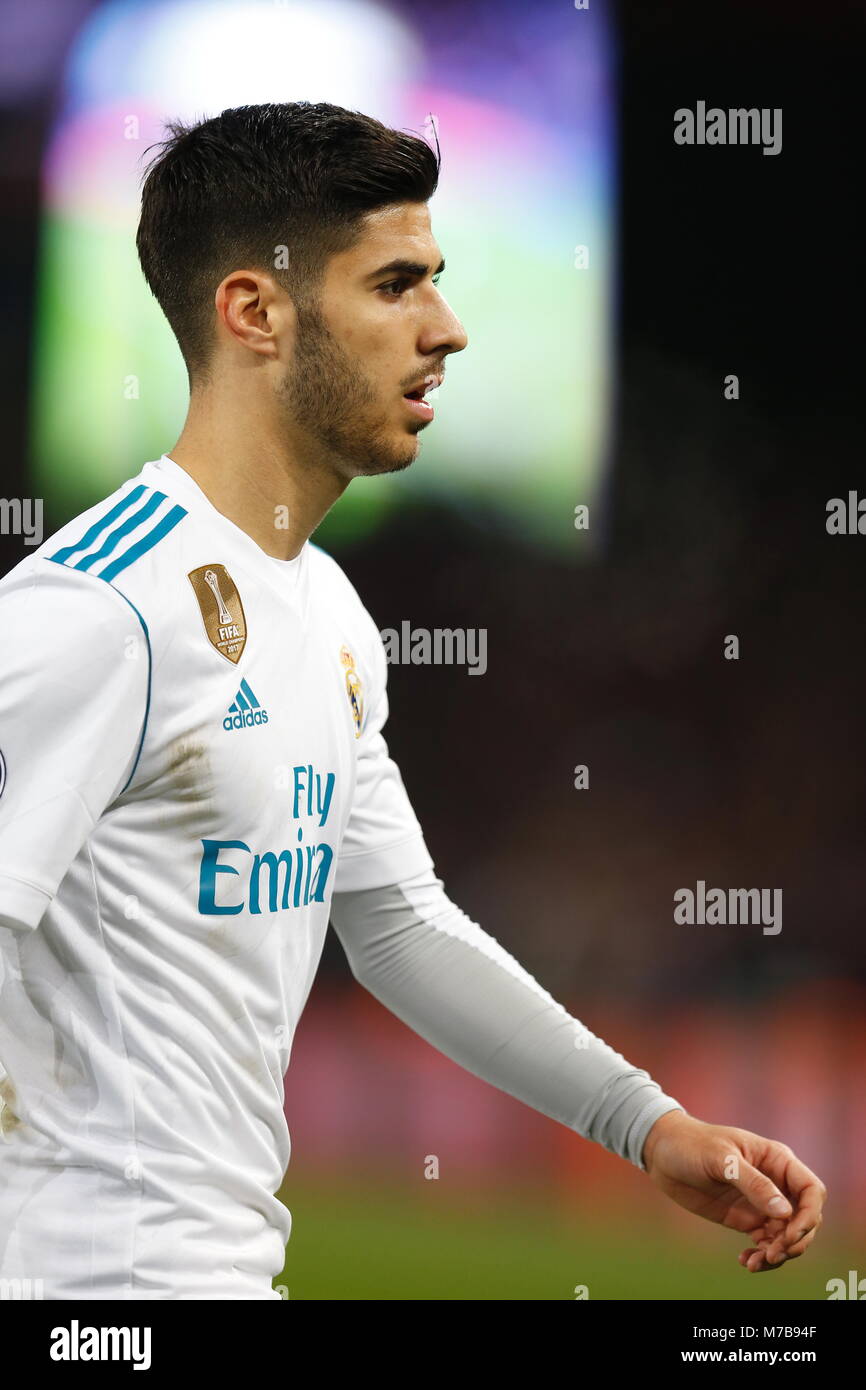 Paris, France. 5th Mar, 2018. Marco Asensio (Real) Football/Soccer ...