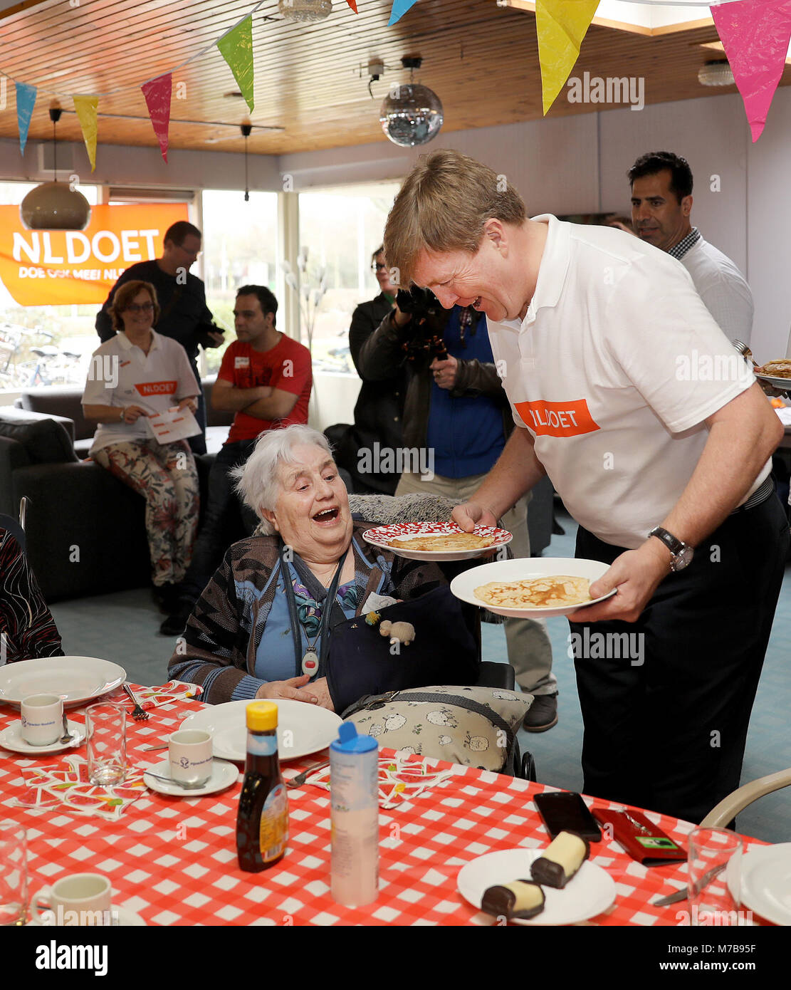 Pijnacker, Netherlands. 10th Mar, 2018. King Willem-Alexander of The ...