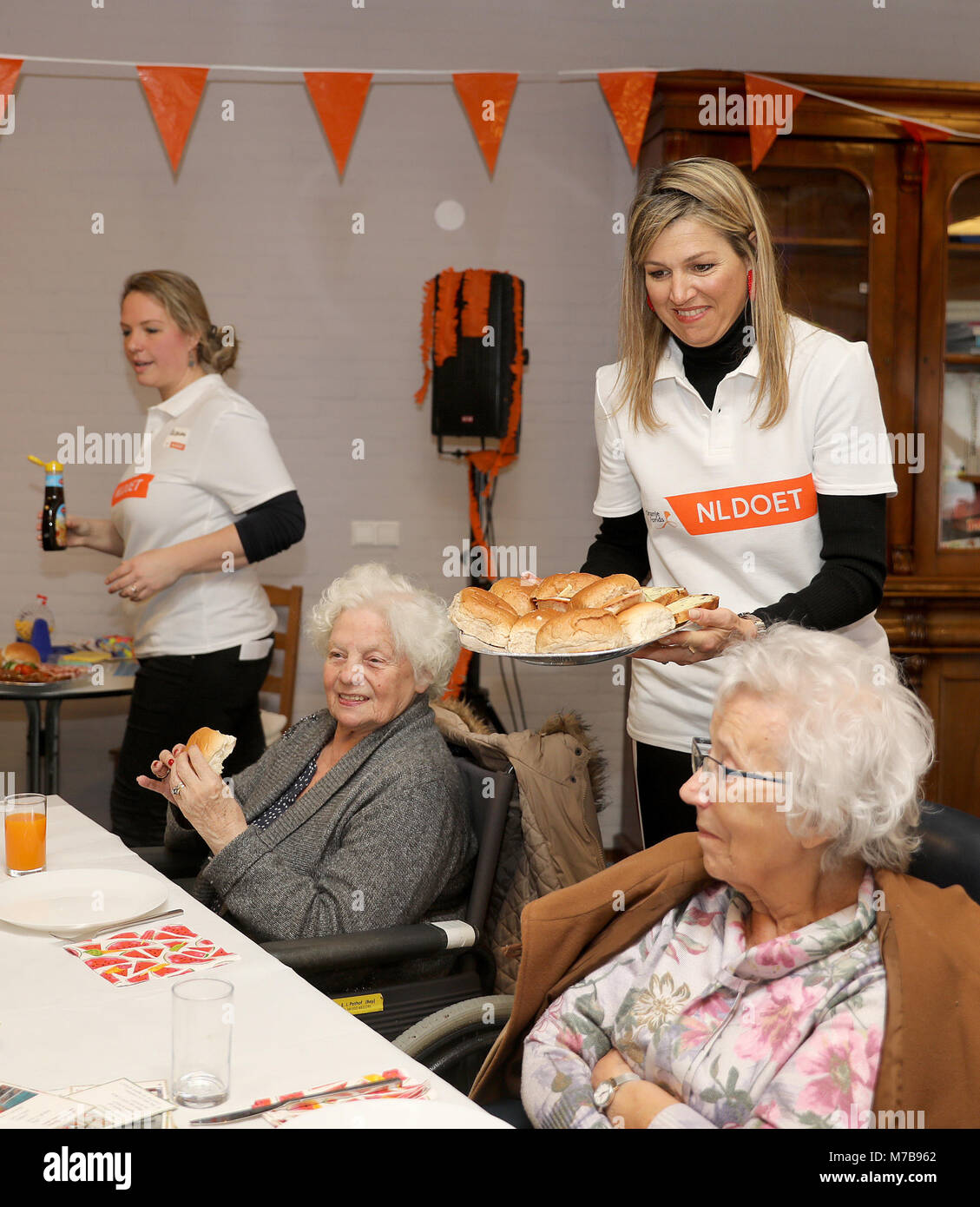 Pijnacker, Netherlands. 10th Mar, 2018. Queen Máxima of The Netherlands ...
