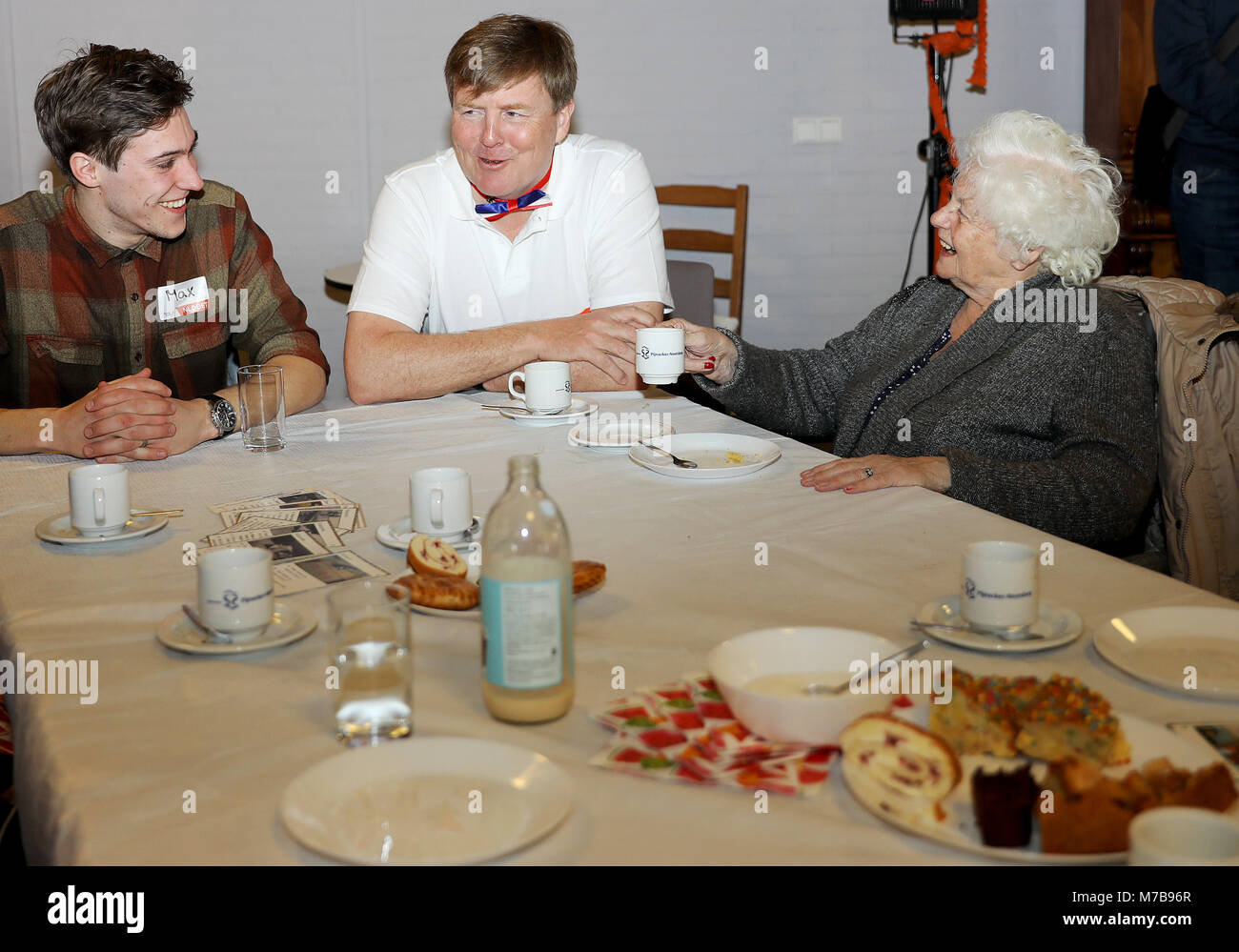 Pijnacker, Netherlands. 10th Mar, 2018. King Willem-Alexander of The ...