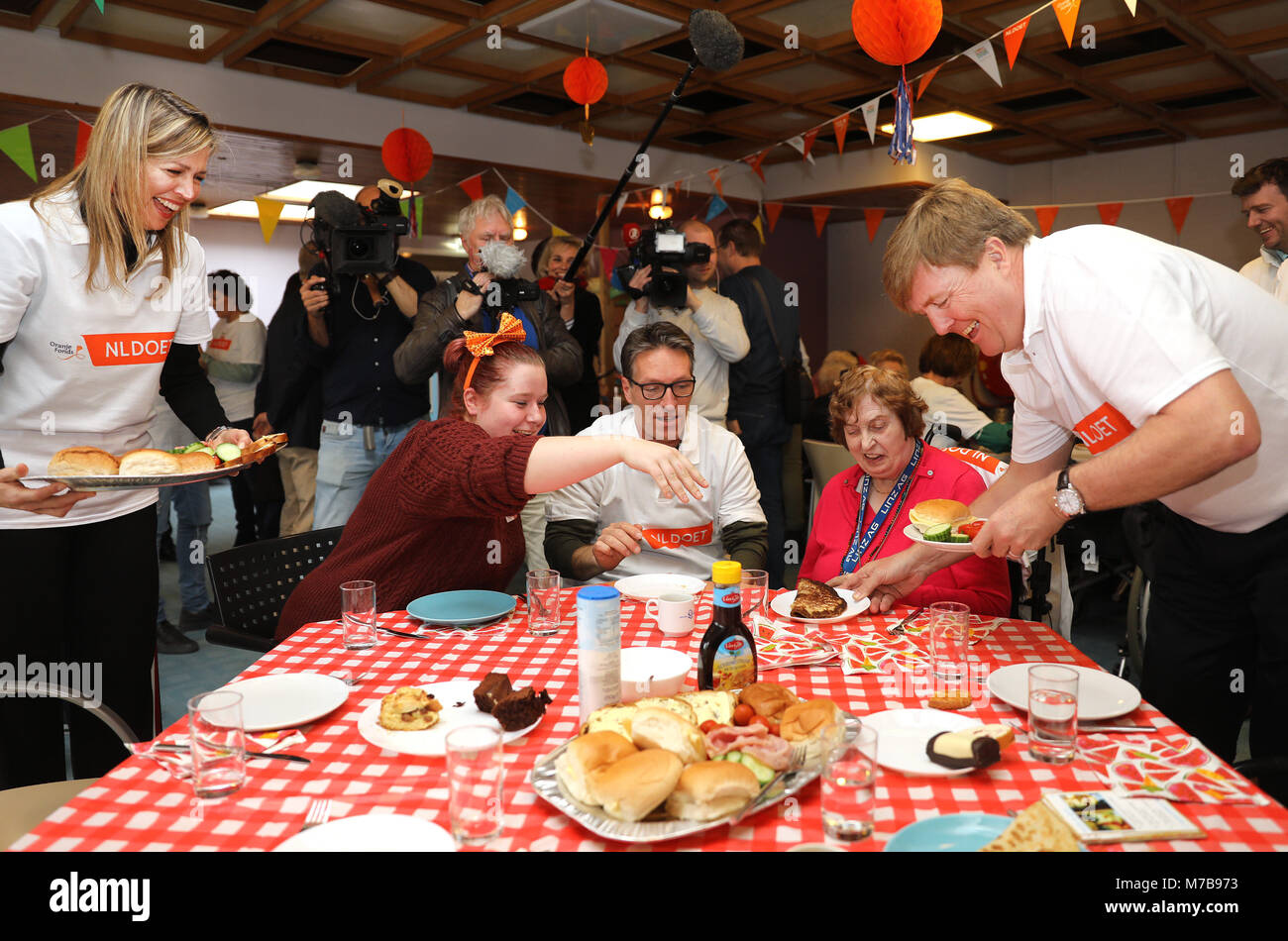 Pijnacker, Netherlands. 10th Mar, 2018. King Willem-Alexander and Queen ...