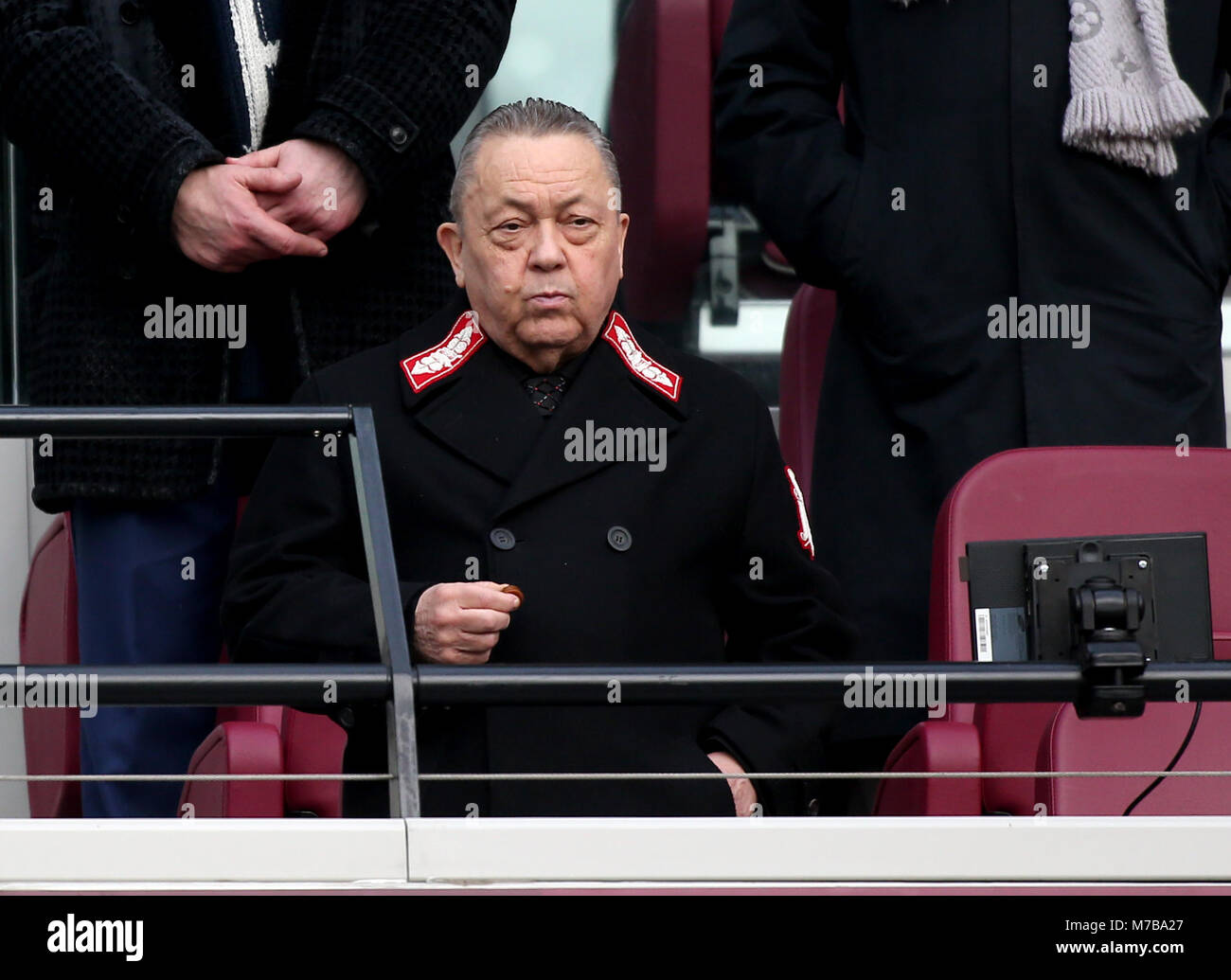 London, UK. 10th March 2018. David Sullivan co owner of West Ham United ...