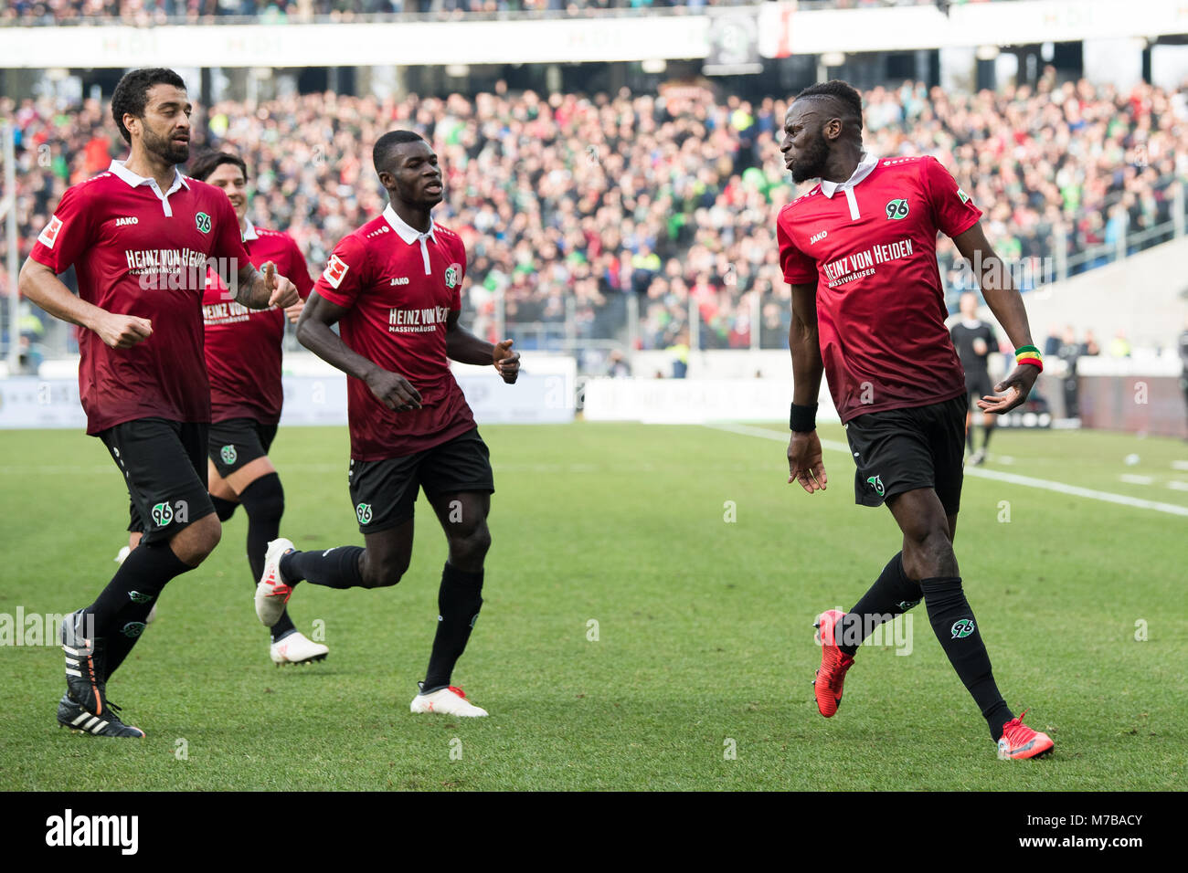 10 March 2018, Hanover, Germany: Bundesliga football, Hannover 96 vs FC ...