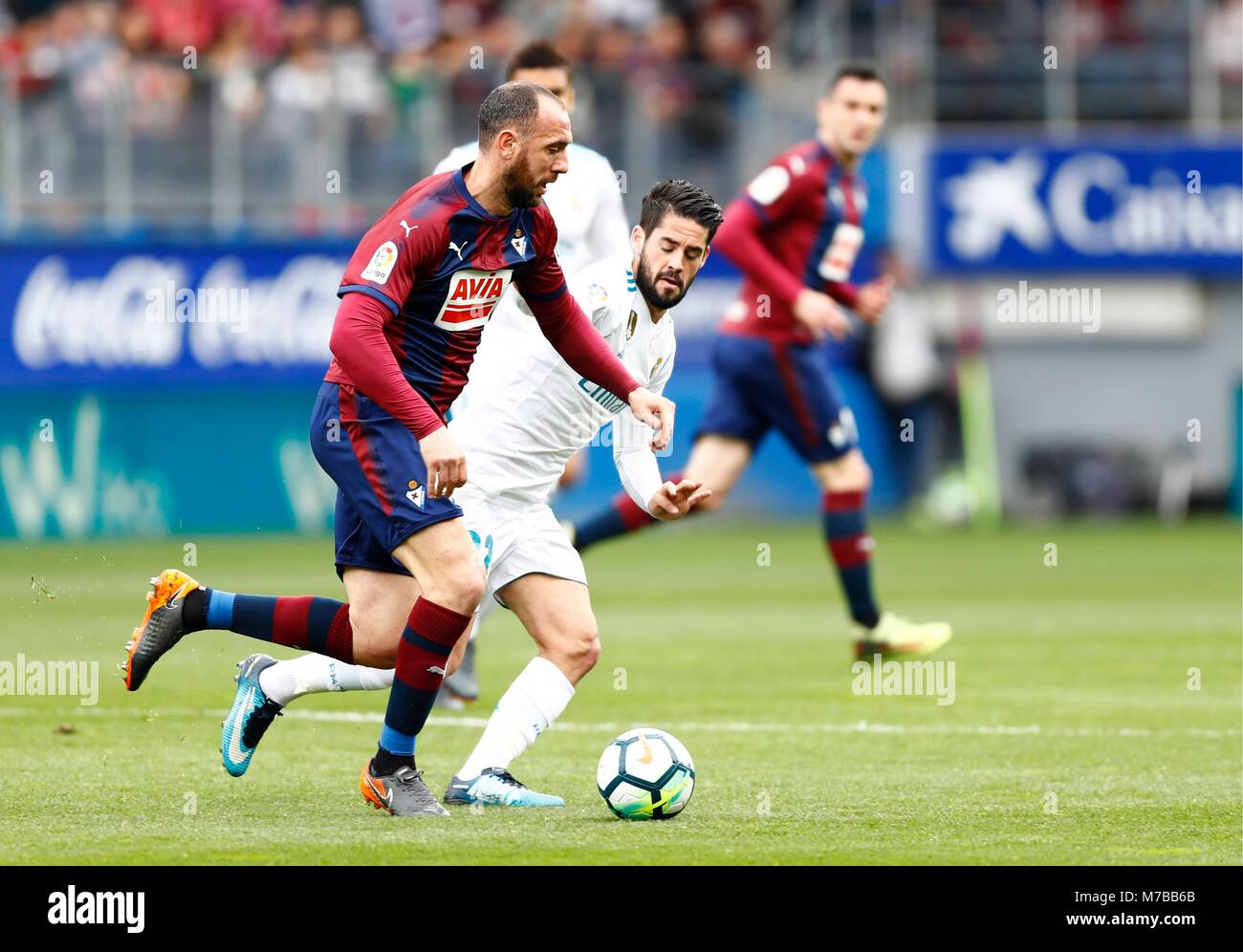 Eibar, Spain. 10th Mar, 2018. (L-R) *Ivan Ramis Barrios* of SD Eibar ...