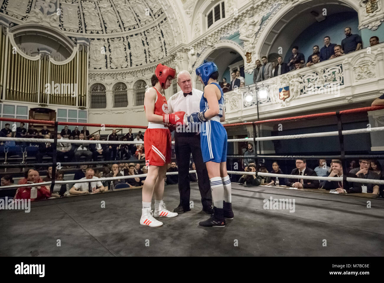Oxford, UK. 9th March, 2018. Lydia Welham (Blue, Oxford) v Emma ...