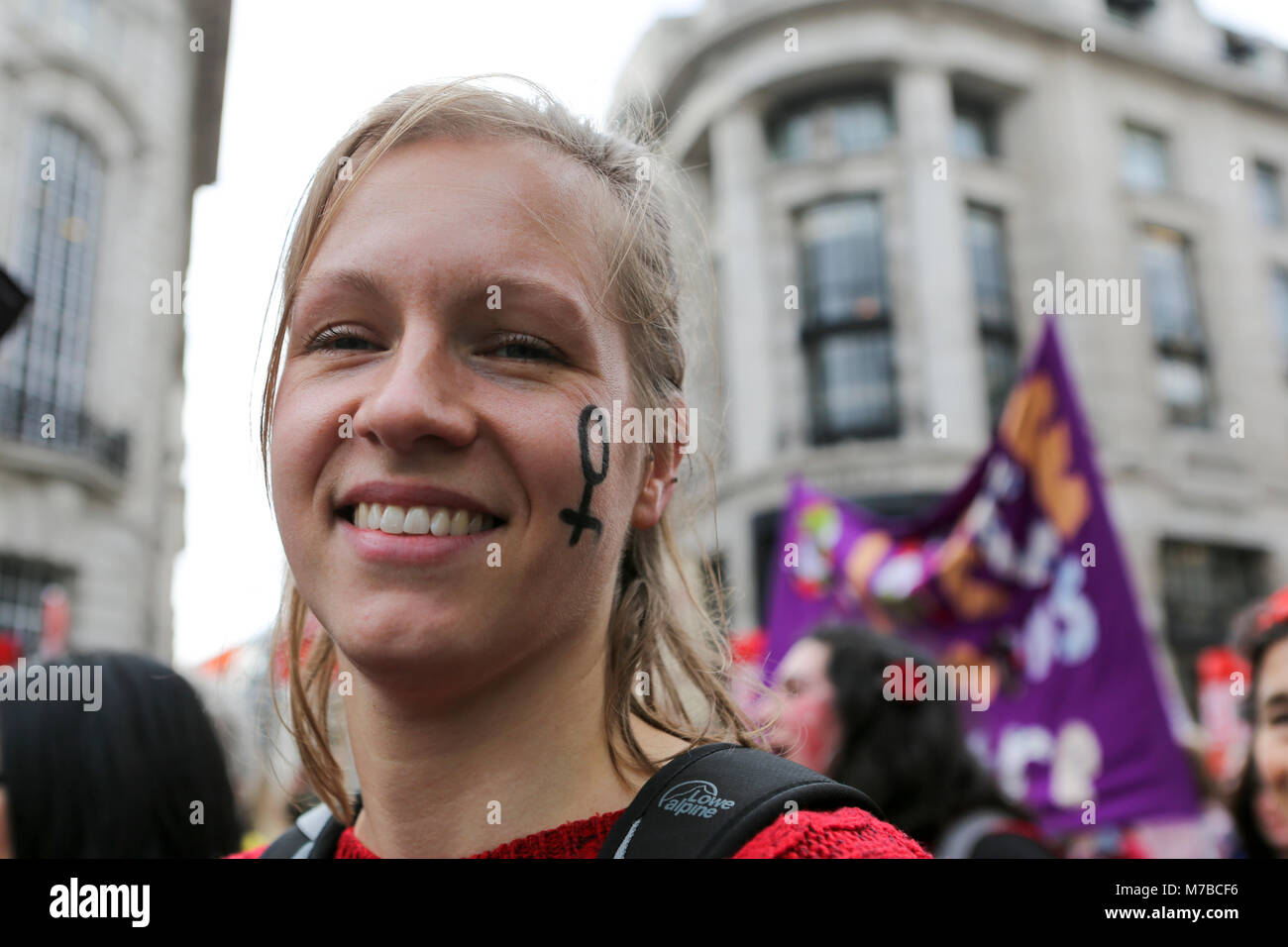 London, UK. 10th March, 2018. Thousands of women and children from ...