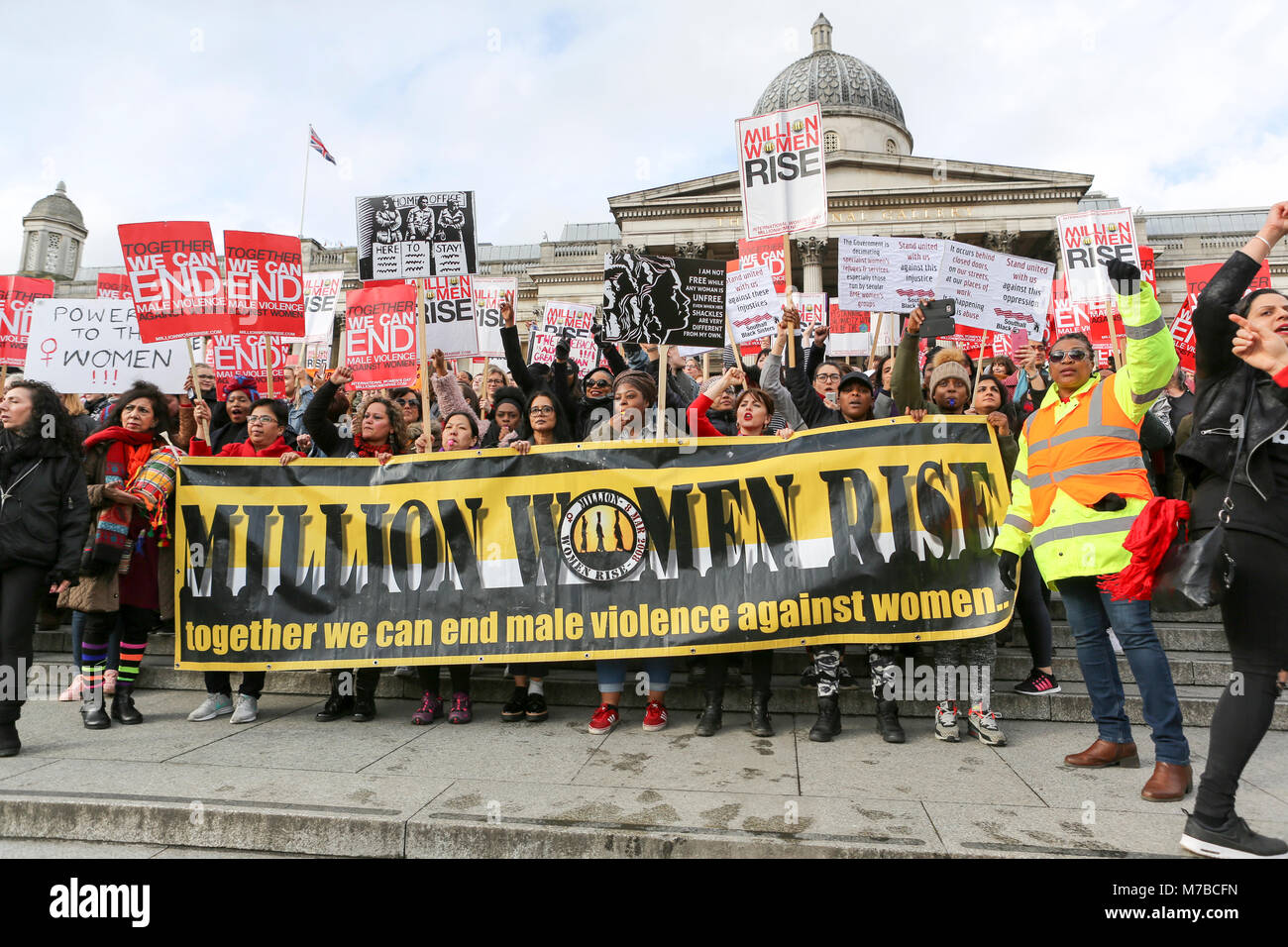 London, UK. 10th March, 2018. Thousands of women and children from ...