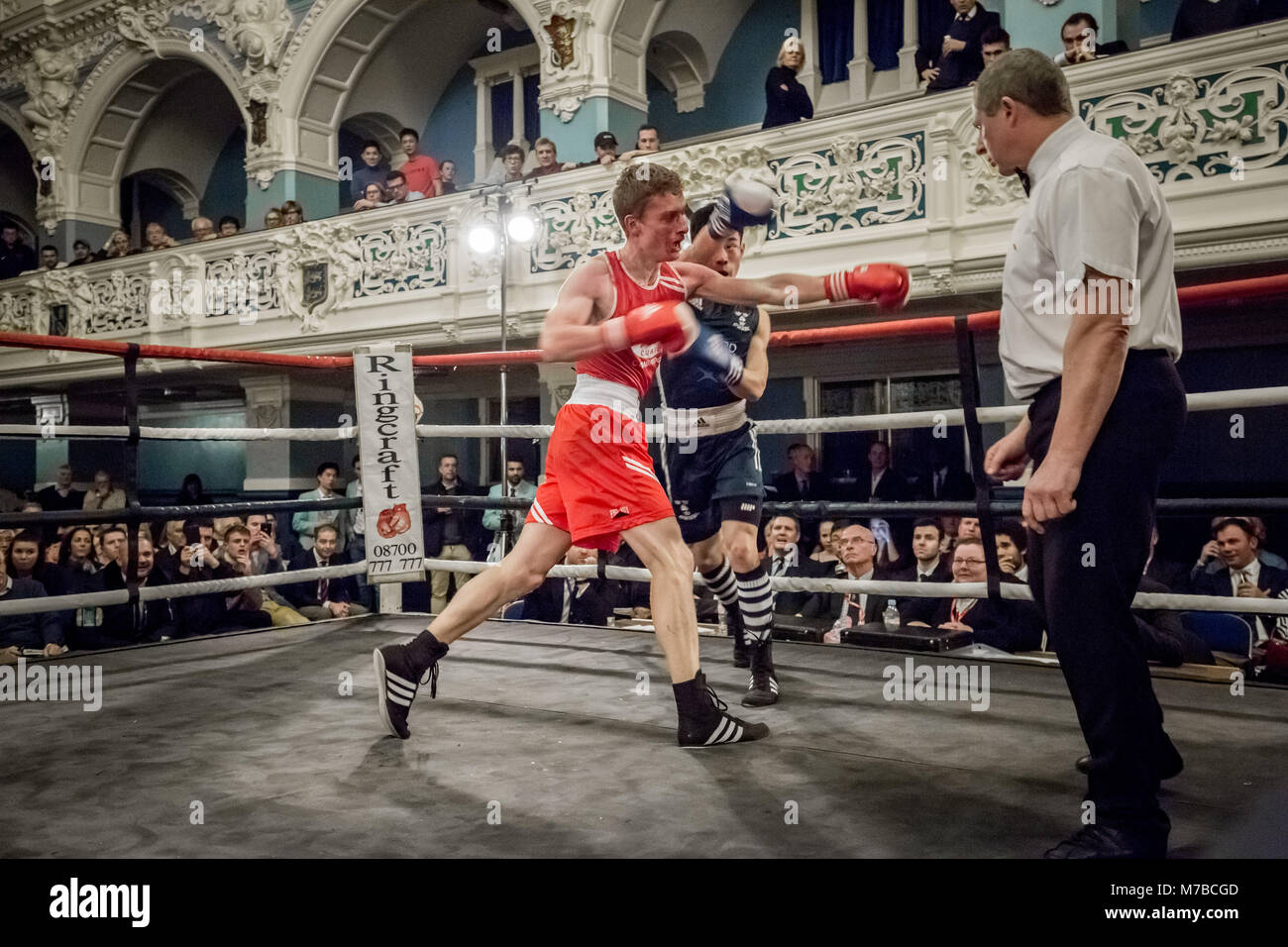 2018 boxing varsity match hi-res stock photography and images - Alamy