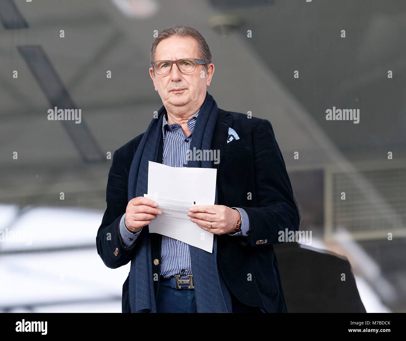 Budapest, Hungary. 10th March, 2018. Head coach Georges Leekens of ...
