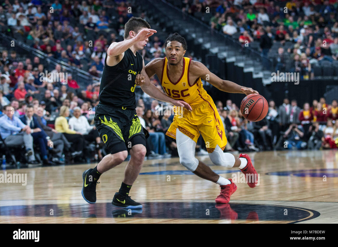 Mar 09 2018 Las Vegas, NV, U.S.A. USC Trojans guard Elijah Stewart (30 ...