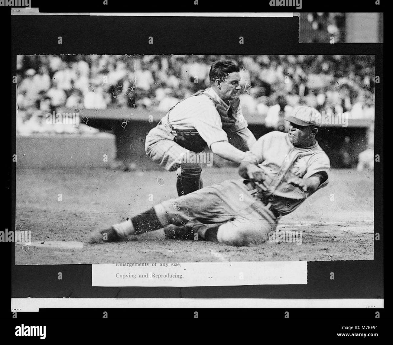 This image captures Bing Miller of the Philadelphia Athletics being ...