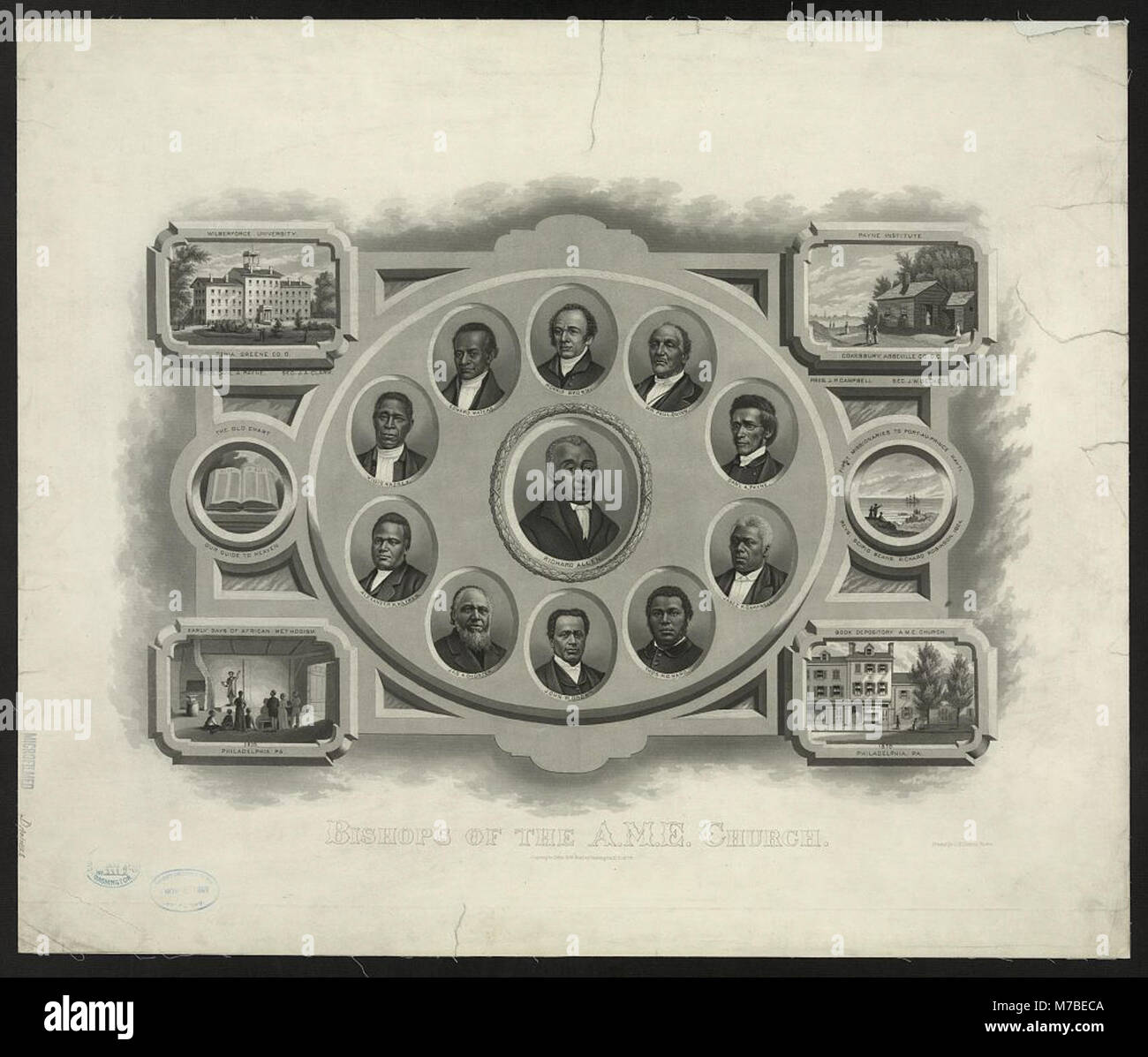 A formal portrait of the bishops of the African Methodist Episcopal (A ...