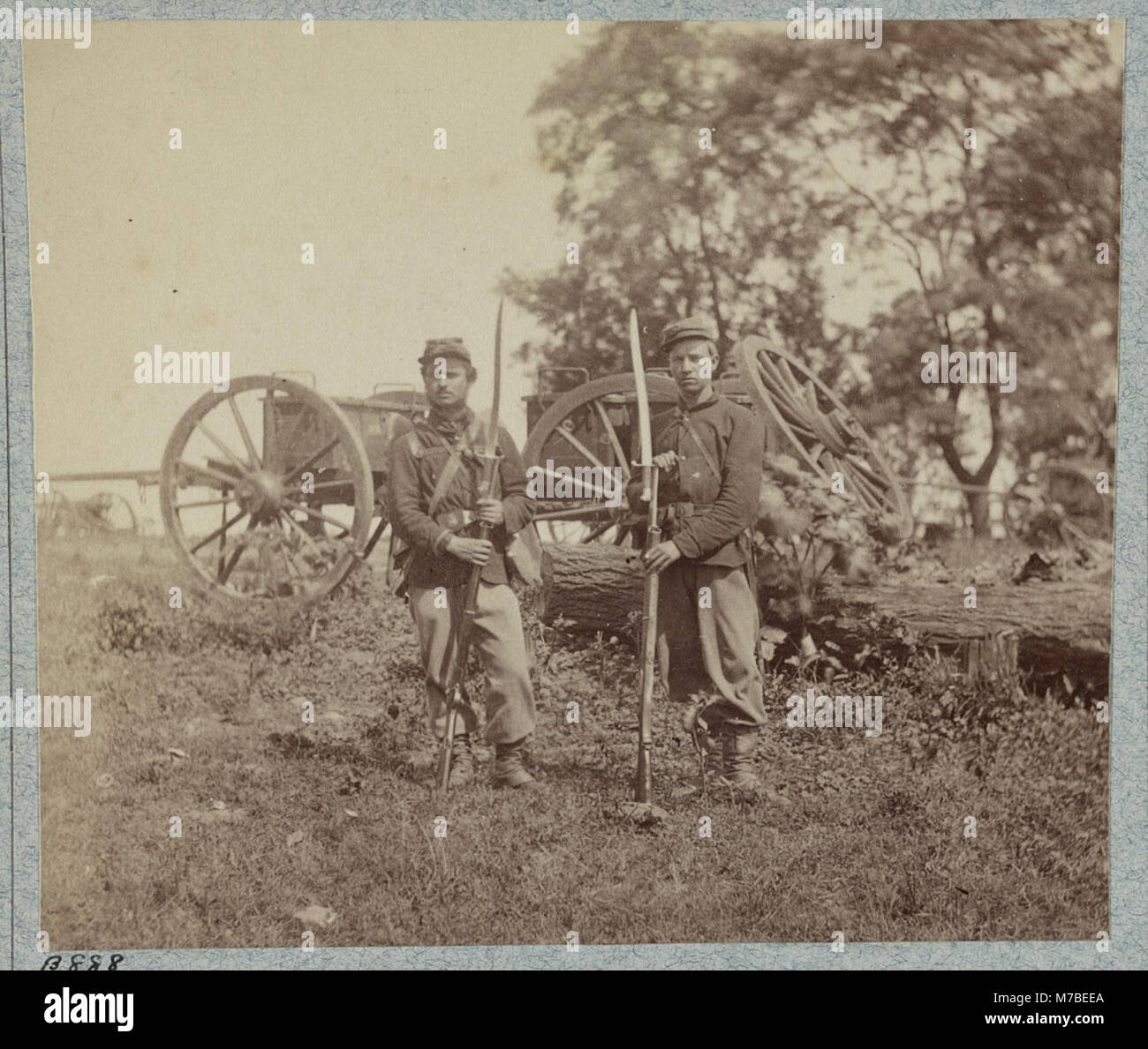 This photograph captures members of the 22nd New York State Militia ...