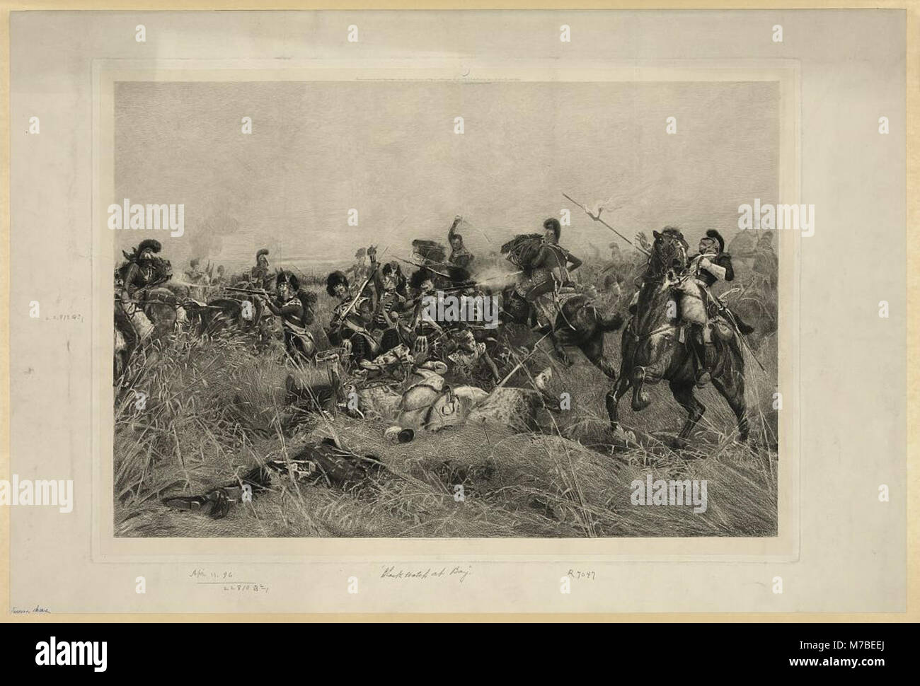 A historical photograph of the Black Watch, a Scottish regiment ...