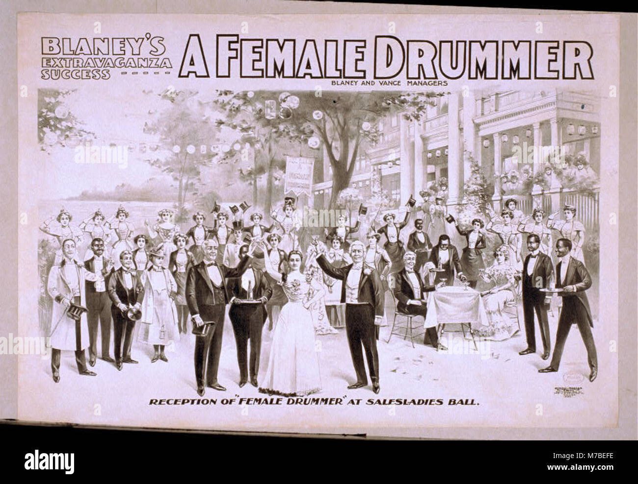 Blaney's Extravaganza, a performance show, featured a female drummer as ...