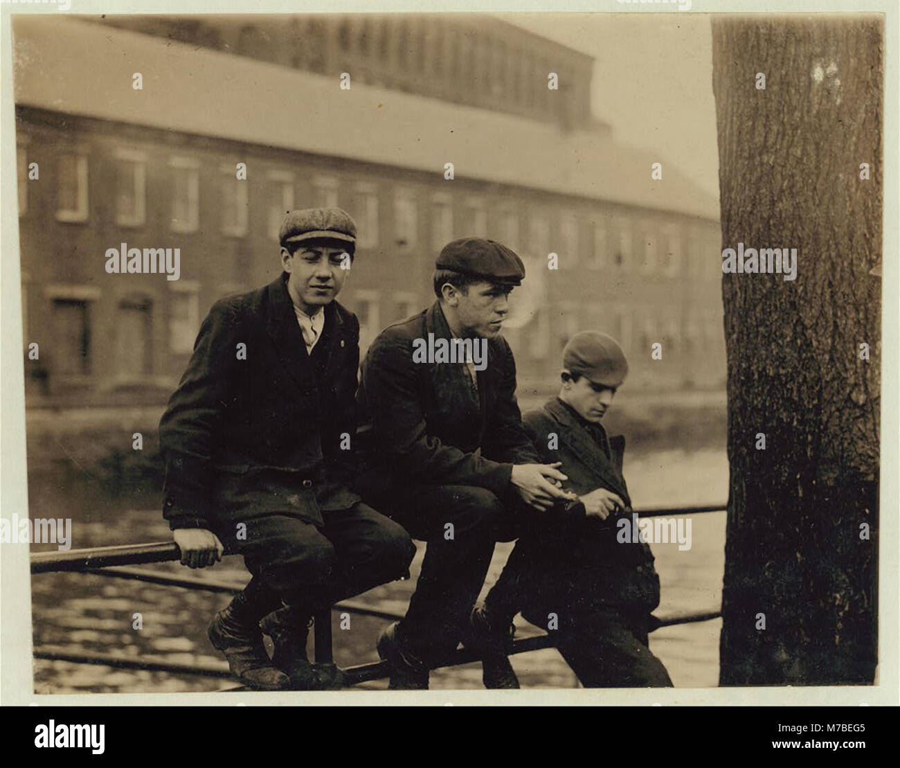 A photograph of two young men, Daniel Crowley and Mike Kennedy, working ...