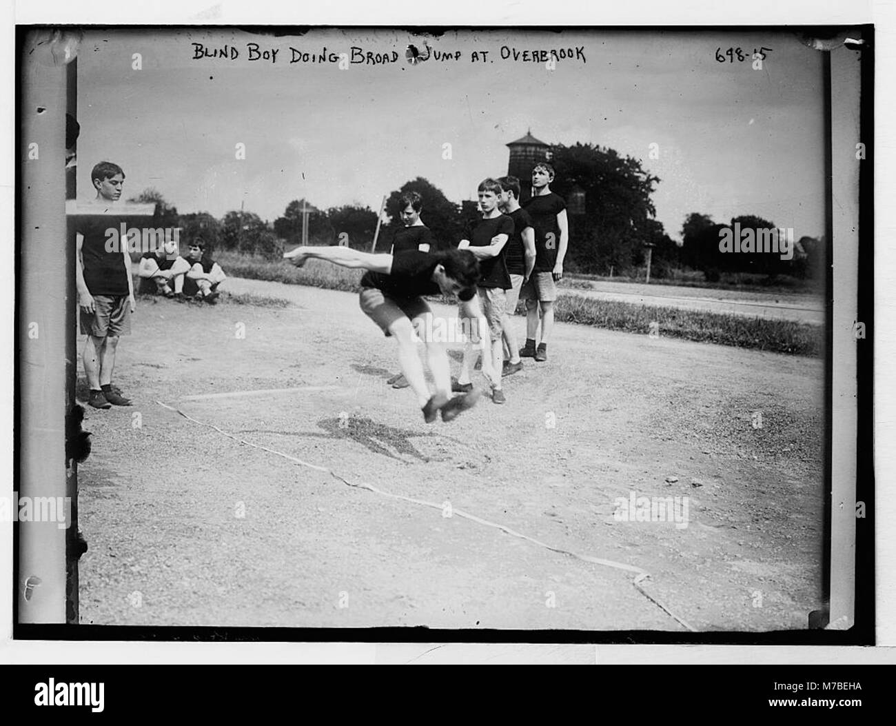 Broad jump Black and White Stock Photos & Images - Alamy
