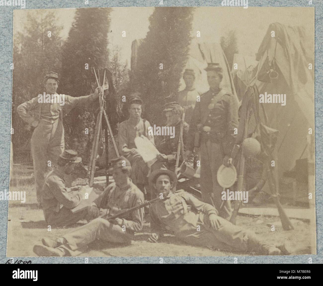 The 33rd New York Infantry Regiment is depicted in this photograph. The ...