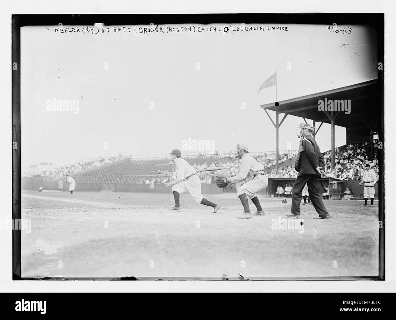 This image shows baseball players Willie Keeler, Lou Criger, and Silk O ...