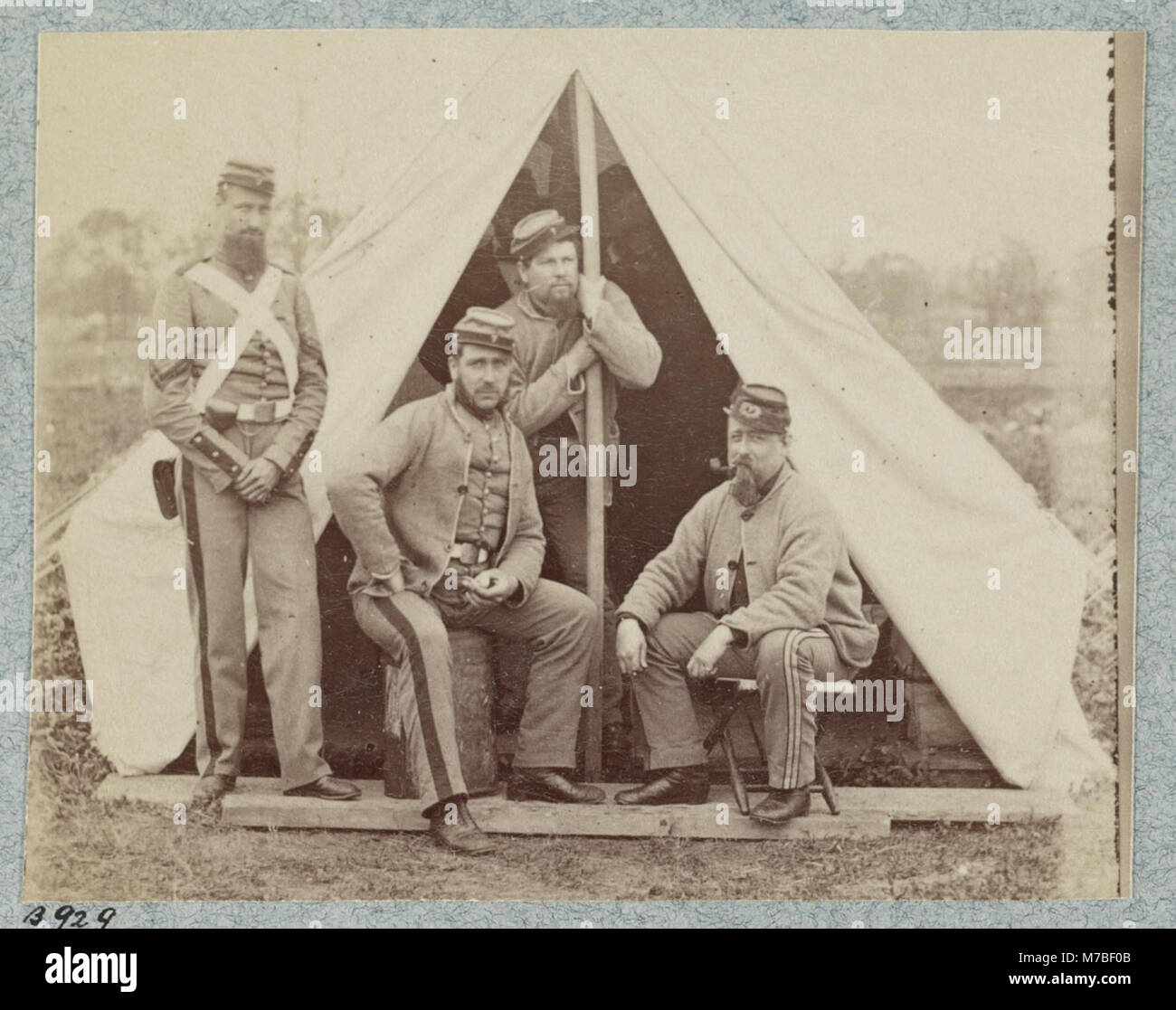 A photograph of the 7th New York State Militia at Camp Cameron in ...