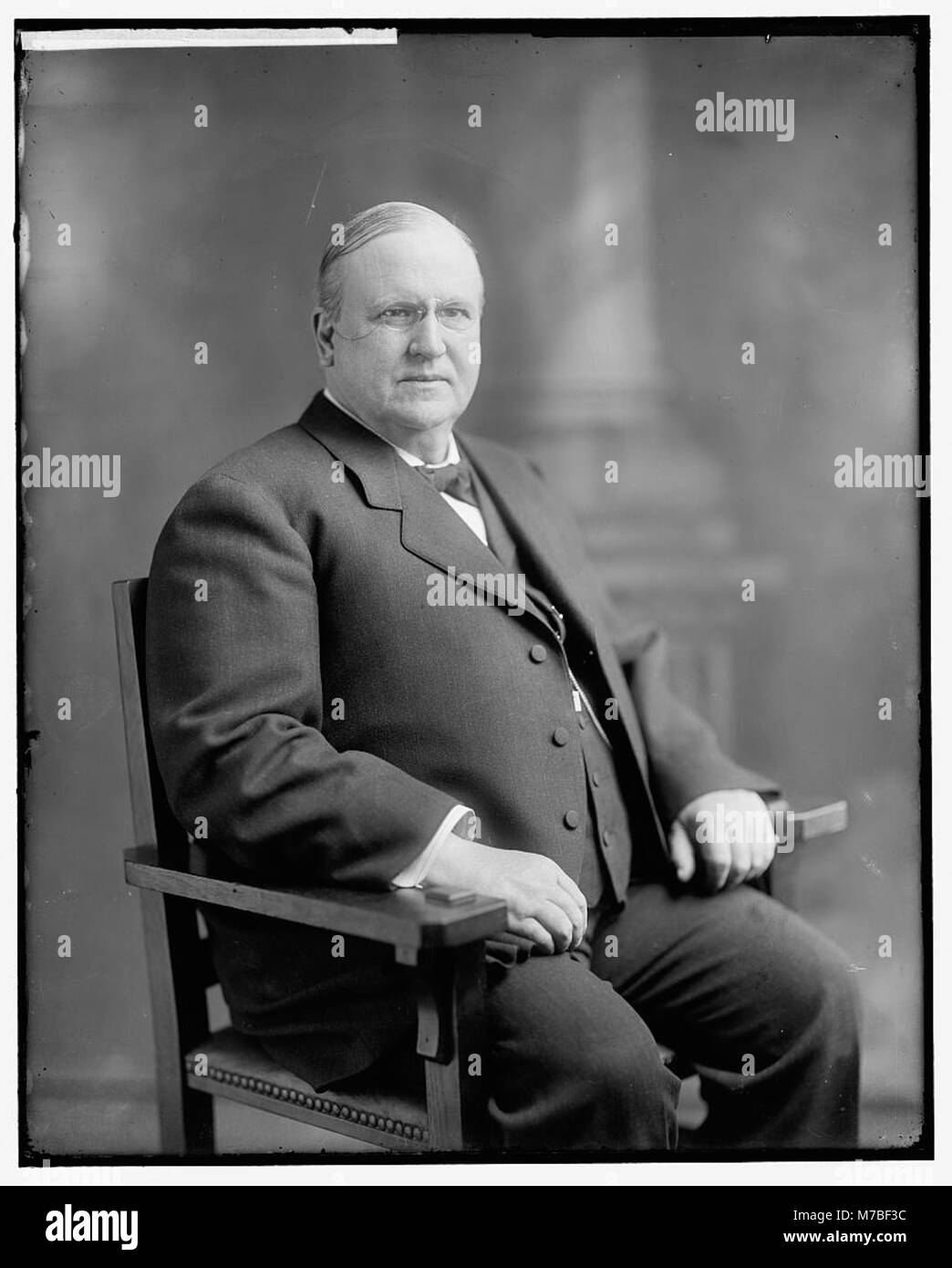 A portrait of Senator W.O. Bradley, capturing his image as a ...