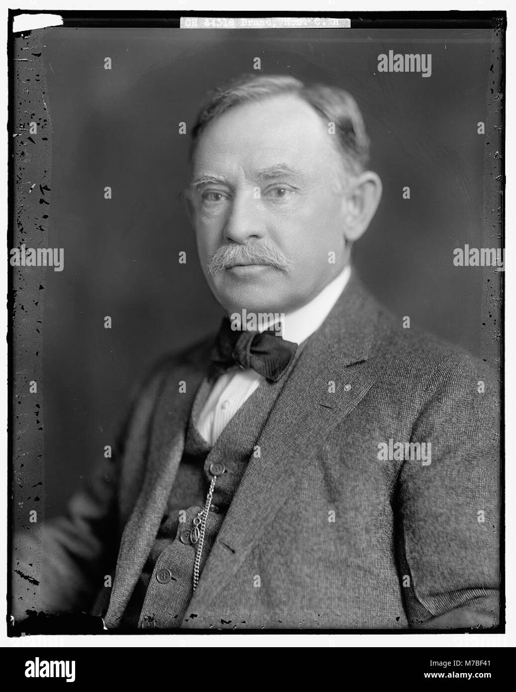 A photograph of Hon. C.H. Brand, showcasing his public service and ...