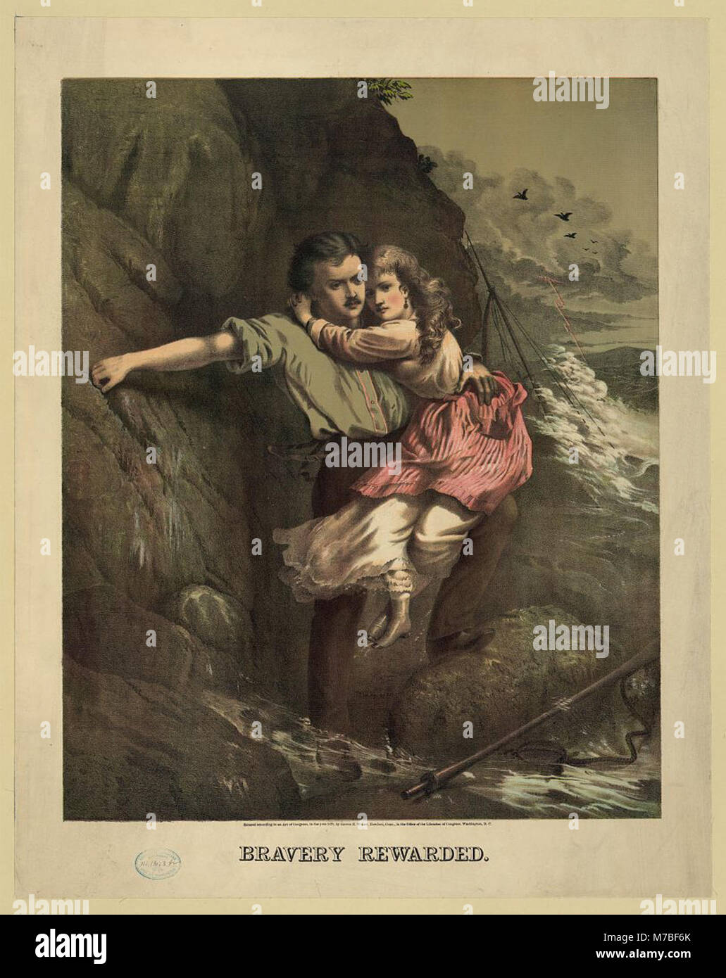 This historical image honors acts of bravery, recognizing individuals ...