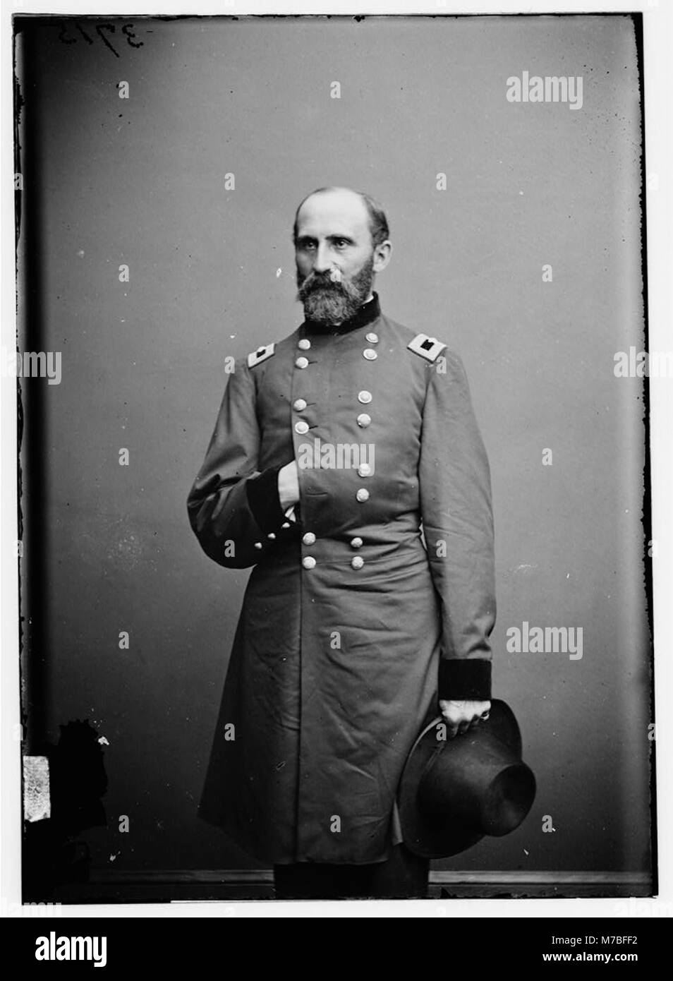 Portrait of Brigadier Major General Rufus Saxton, a Union Army officer ...