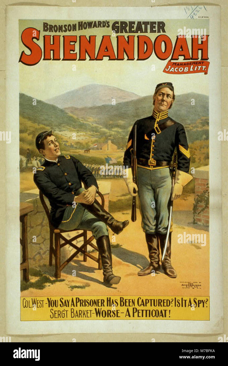 Bronson Howard's greater Shenandoah LCCN2014636371 Stock Photo - Alamy