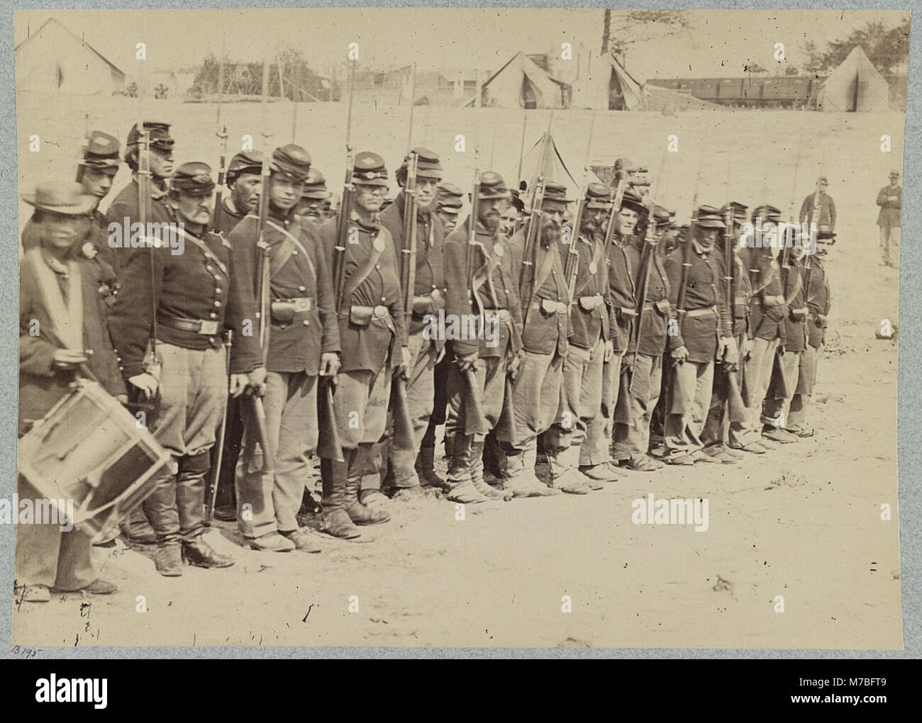 Members of Company C, 110th Pennsylvania Infantry, photographed after ...